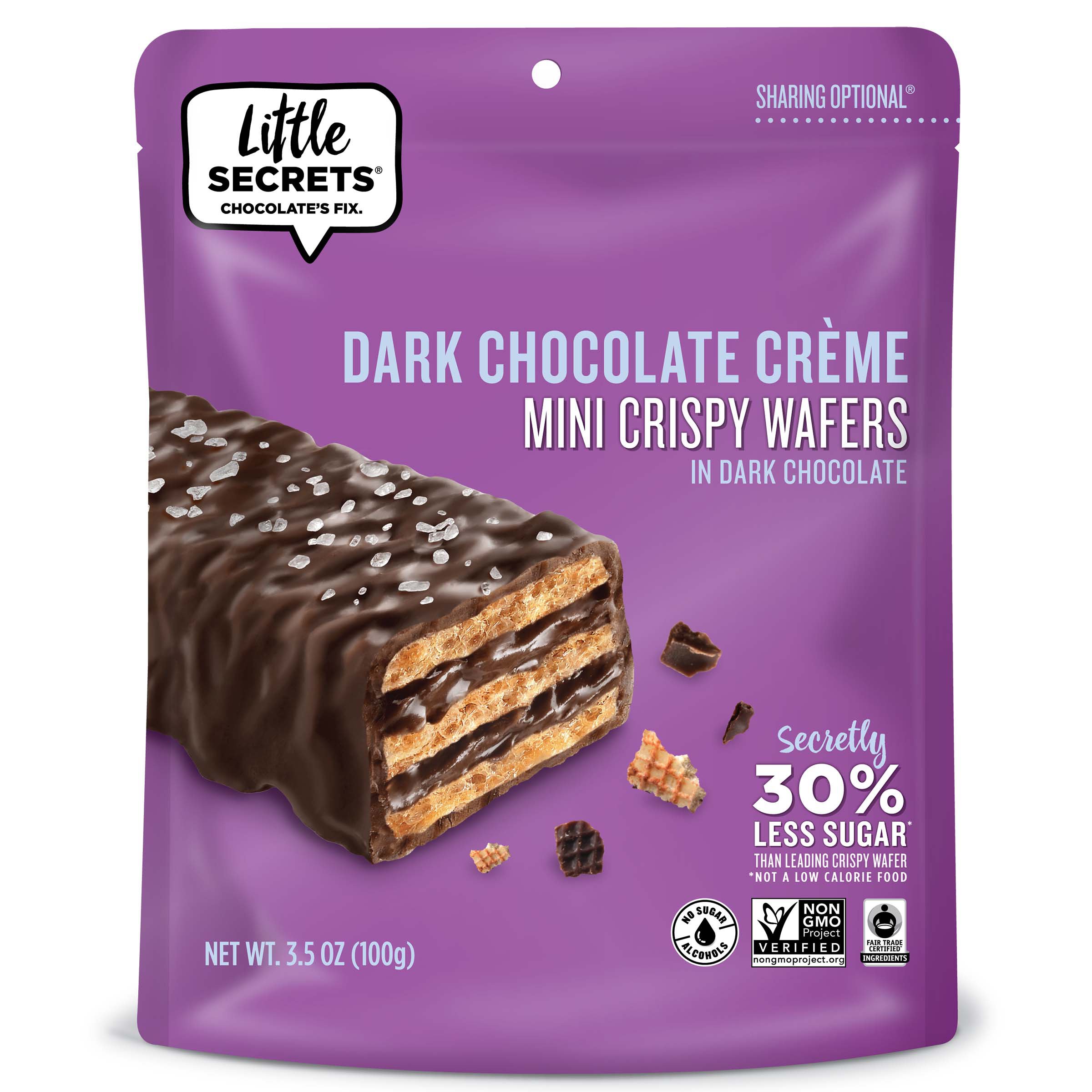 Little Secrets Dark Chocolate Creme Mini Crispy Wafers in Dark ... Little Secrets Dark Chocolate Creme Mini Crispy Wafers in Dark ...