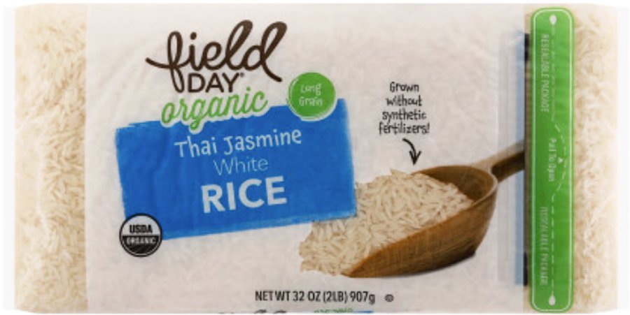 Field Day Organic Thai Jasmine White Rice - Shop Cleaners at H-E-B