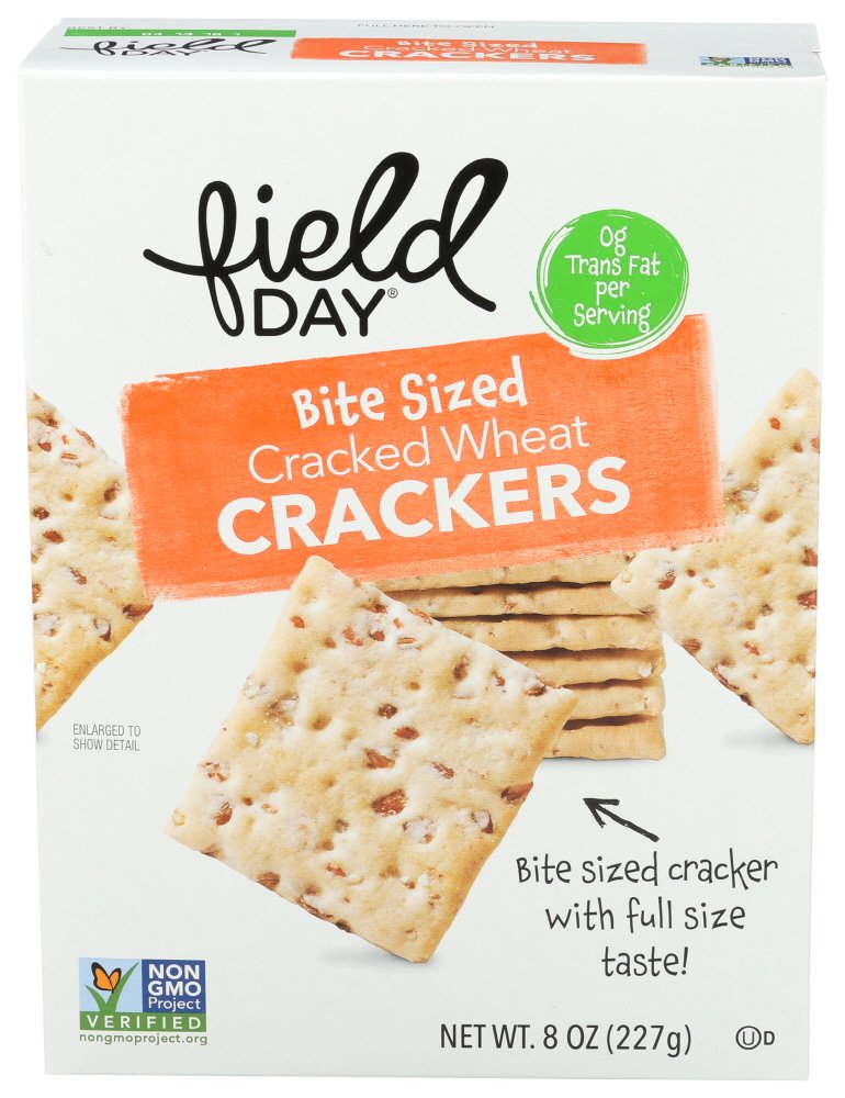Field Day Organic Bite Size Cracked Wheat Cracker, 8 oz | Central ...