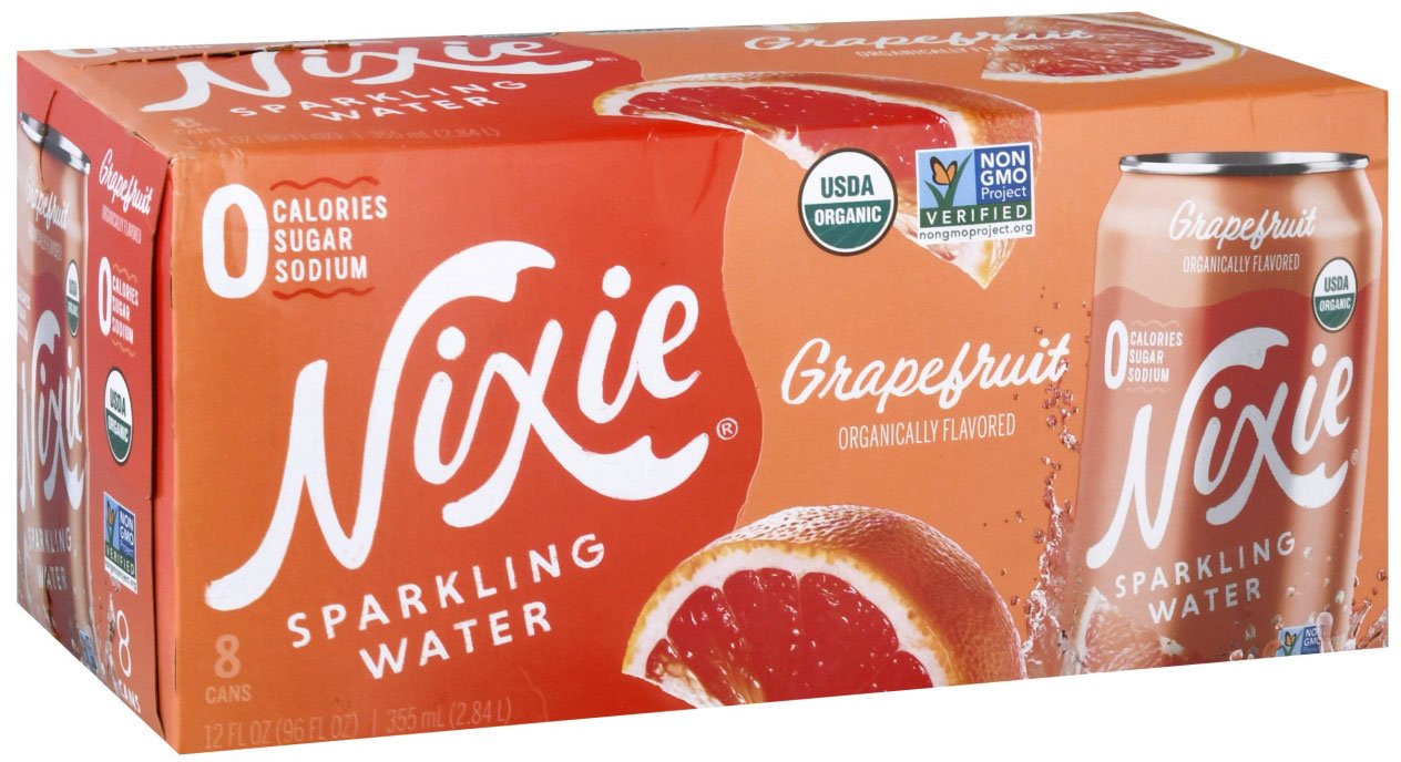 Nixie Grapefruit Sparkling Water 12 oz Cans, 8 pk | Central Market ...