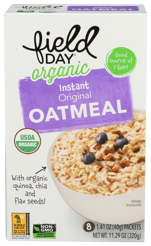 Field Day Organic Original Instant Oatmeal, 8 ct | Central Market ...