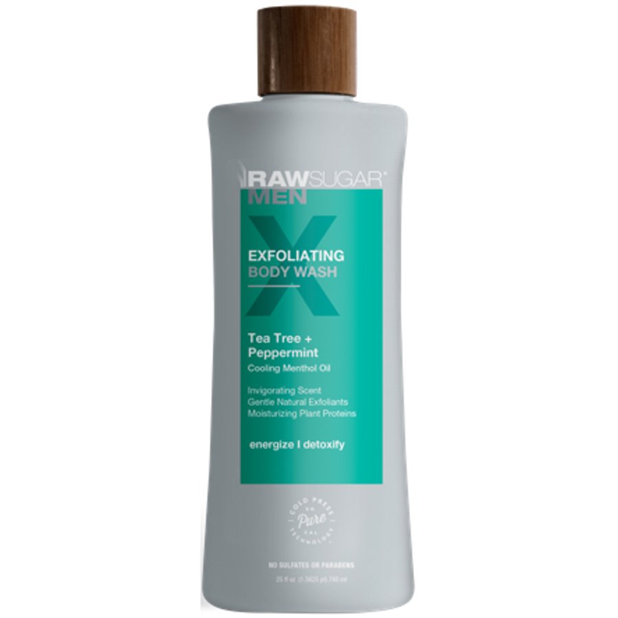 Raw Sugar Men Exfoliating Body Wash - Tea Tree + Peppermint - Shop Body ...