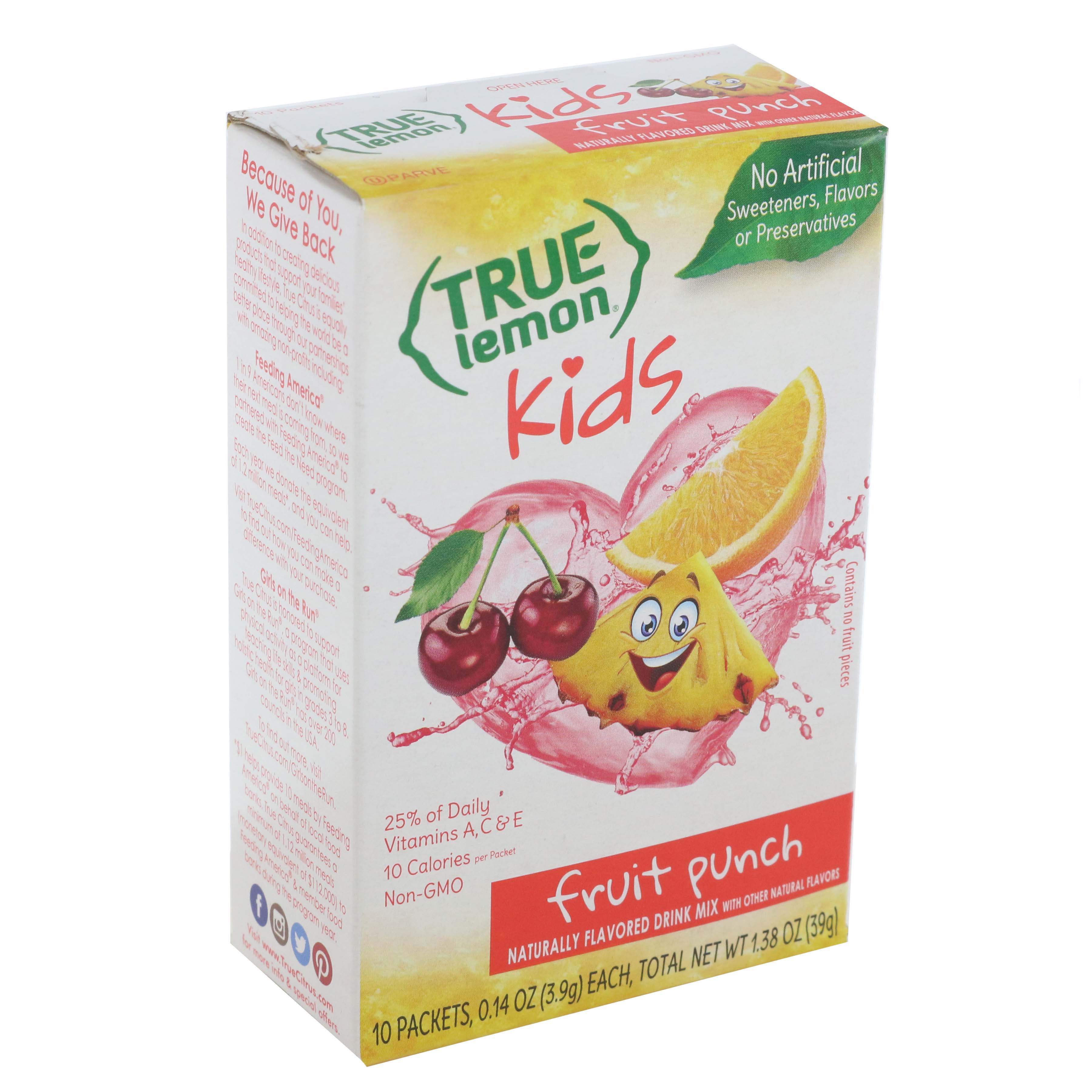 True Lemon Lemon Kids Fruit Punch Drink Mix - Shop Mixes & Flavor ...