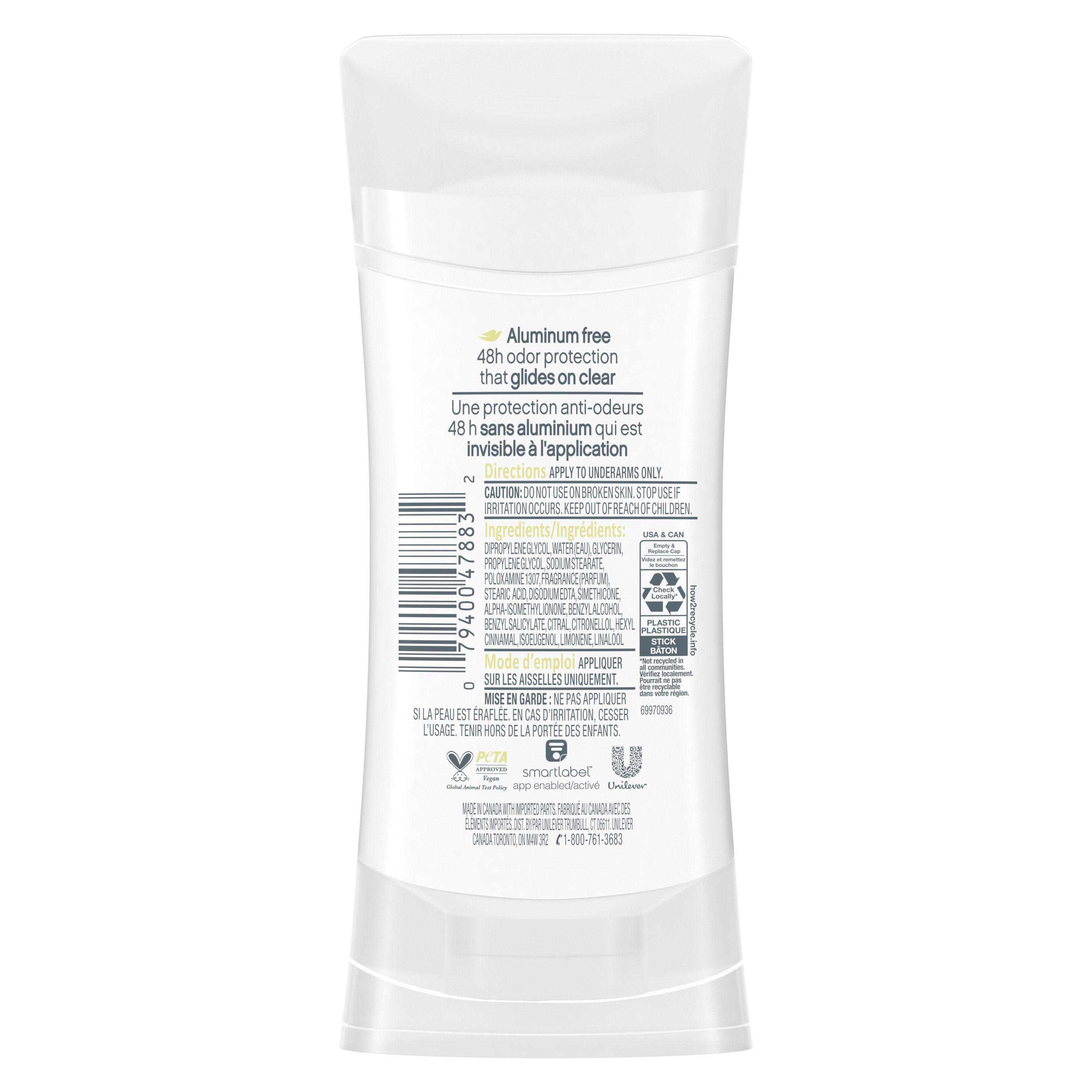 Women Degree Deodorant Spray Barcode