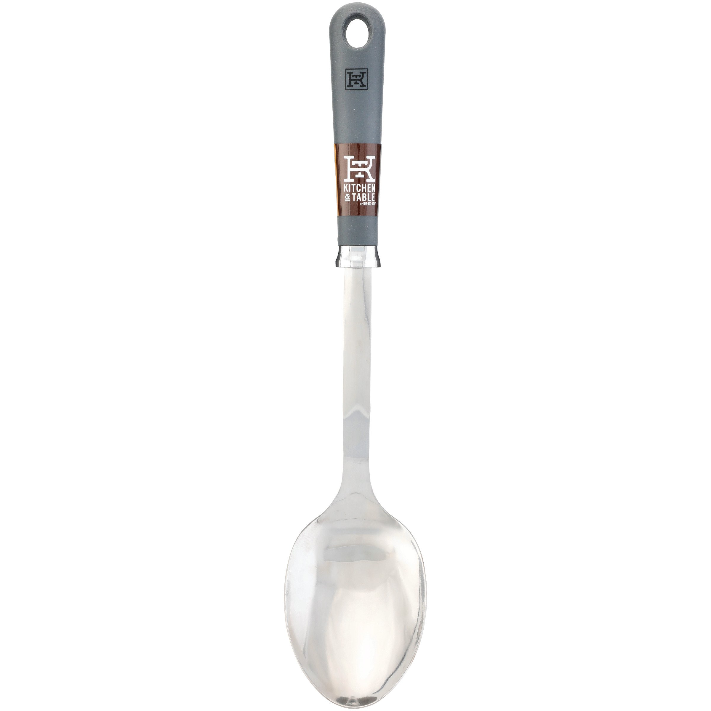 Kitchen & Table by H-E-B Stainless Steel Solid Spoon - Shop Utensils ...