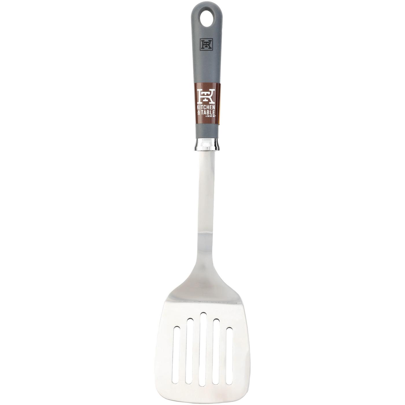 Kitchen & Table by H-E-B Stainless Steel Slotted Turner - Shop Utensils ...