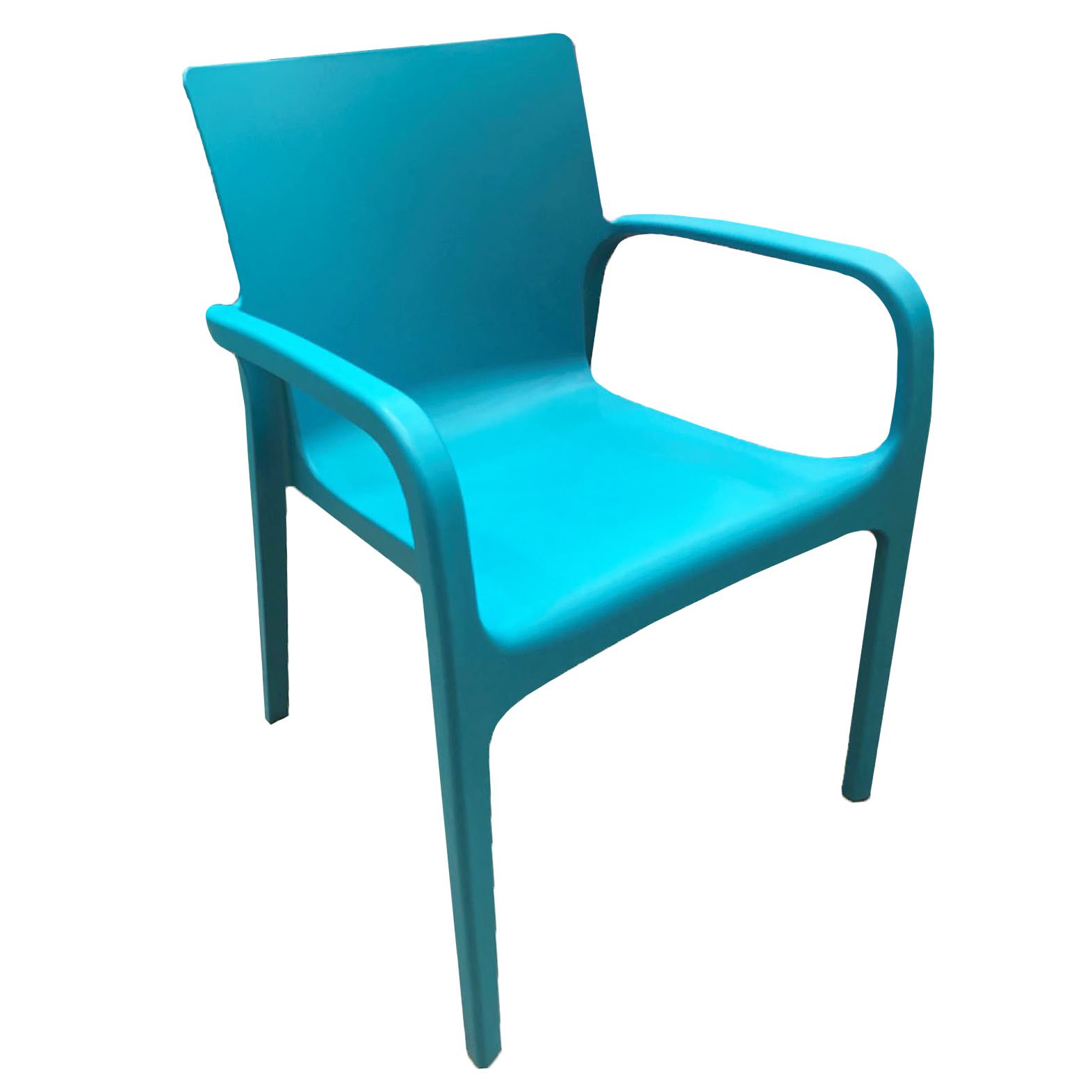 Blue Orange Pottery Alissa Cool Turquoise Patio Chair - Shop Chairs ...