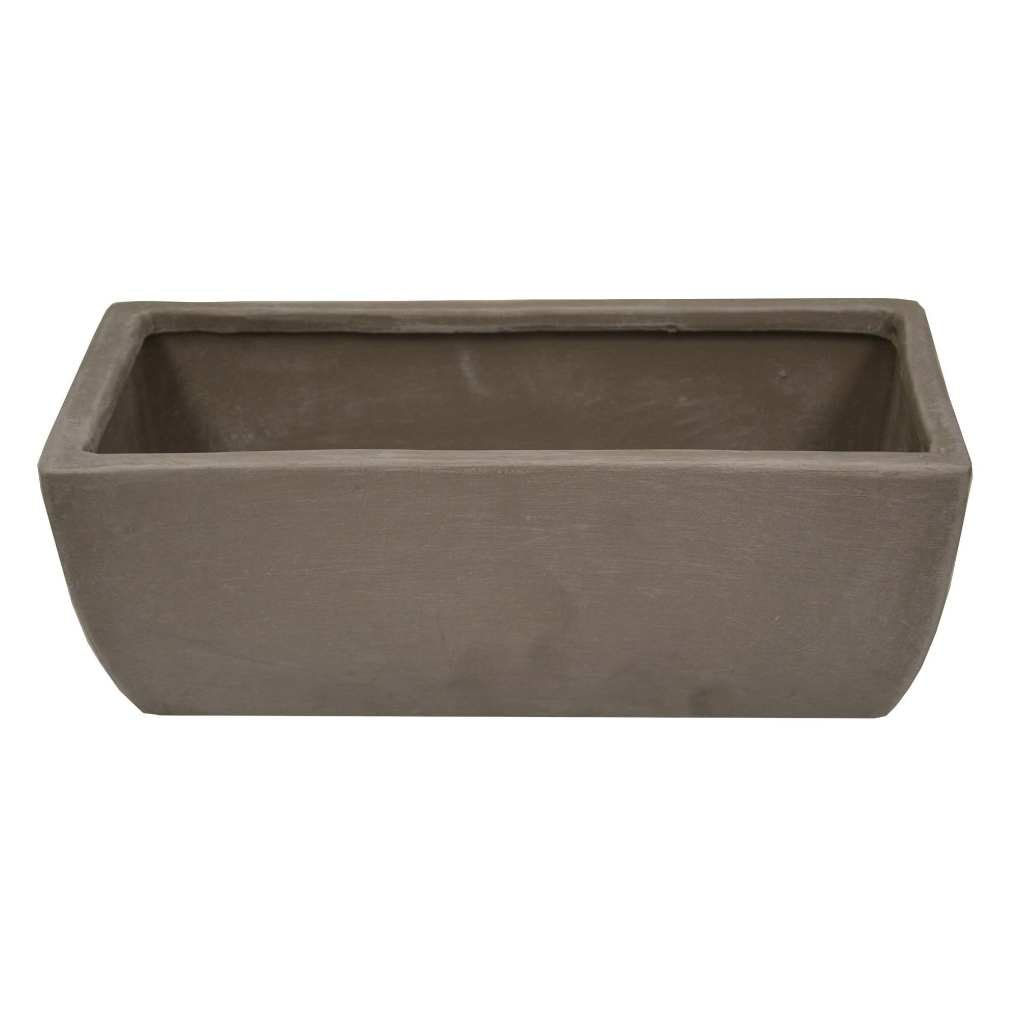 Blue Orange Pottery Rectangular Smooth Planter - Shop Pots & planters ...