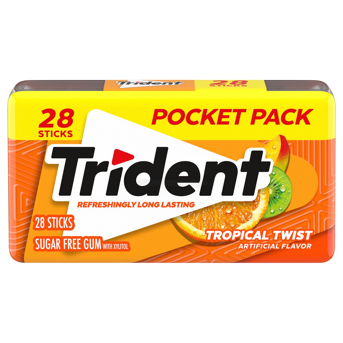 Trident Tropical Twist Flavor Pocket Pack Gum - Shop Gum & mints at H-E-B