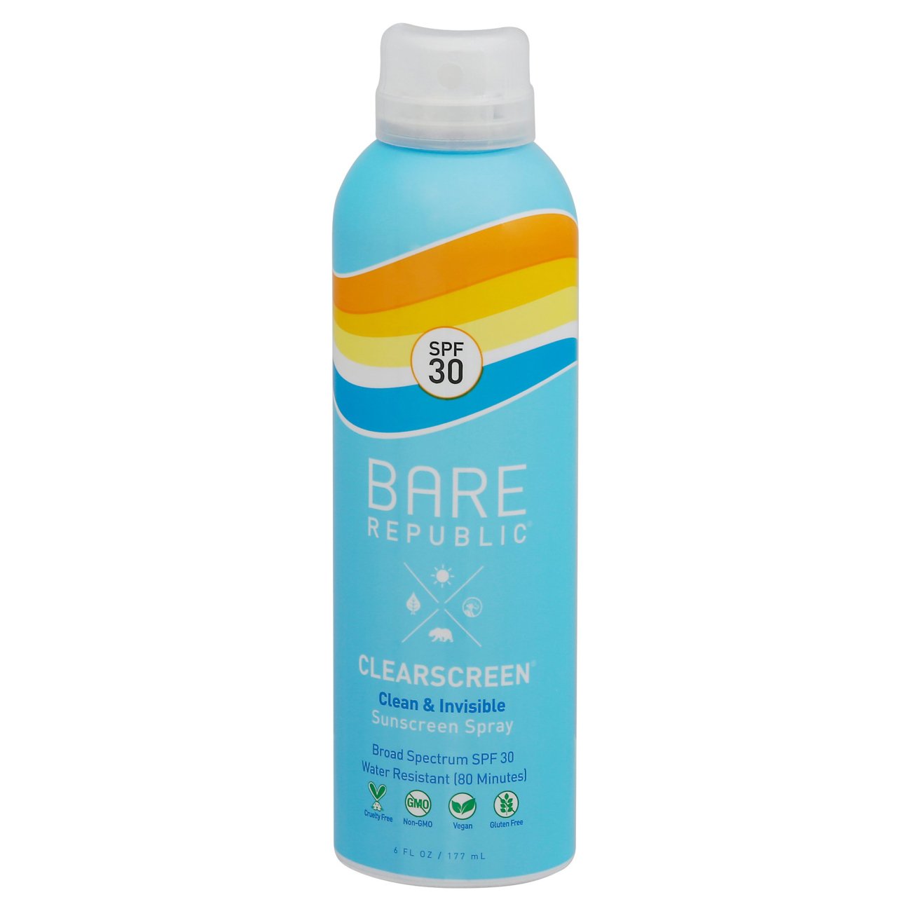 Bare Republic Clearscreen Clean & Invisible Spray SPF 30 - Shop Bath & Skin Care at H-E-B