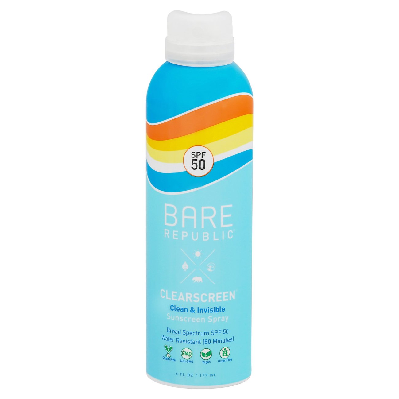 Bare Republic Clearscreen Clean & Invisible Spray SPF 50 - Shop Bath & Skin Care at H-E-B