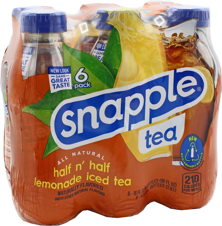 Snapple Half Tea Half Lemonade 6 pk - Shop Tea at H-E-B