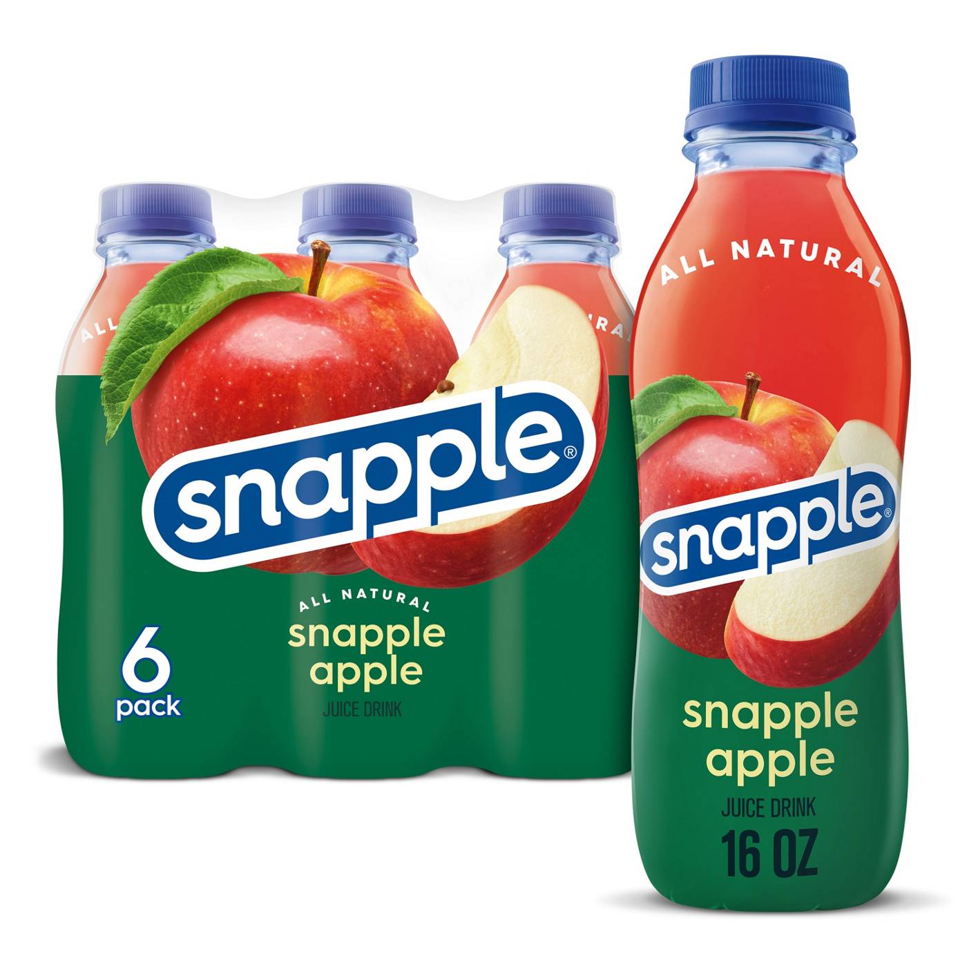 Snapple Apple Fruit Drink 12 oz Bottles - Shop Juice at H-E-B
