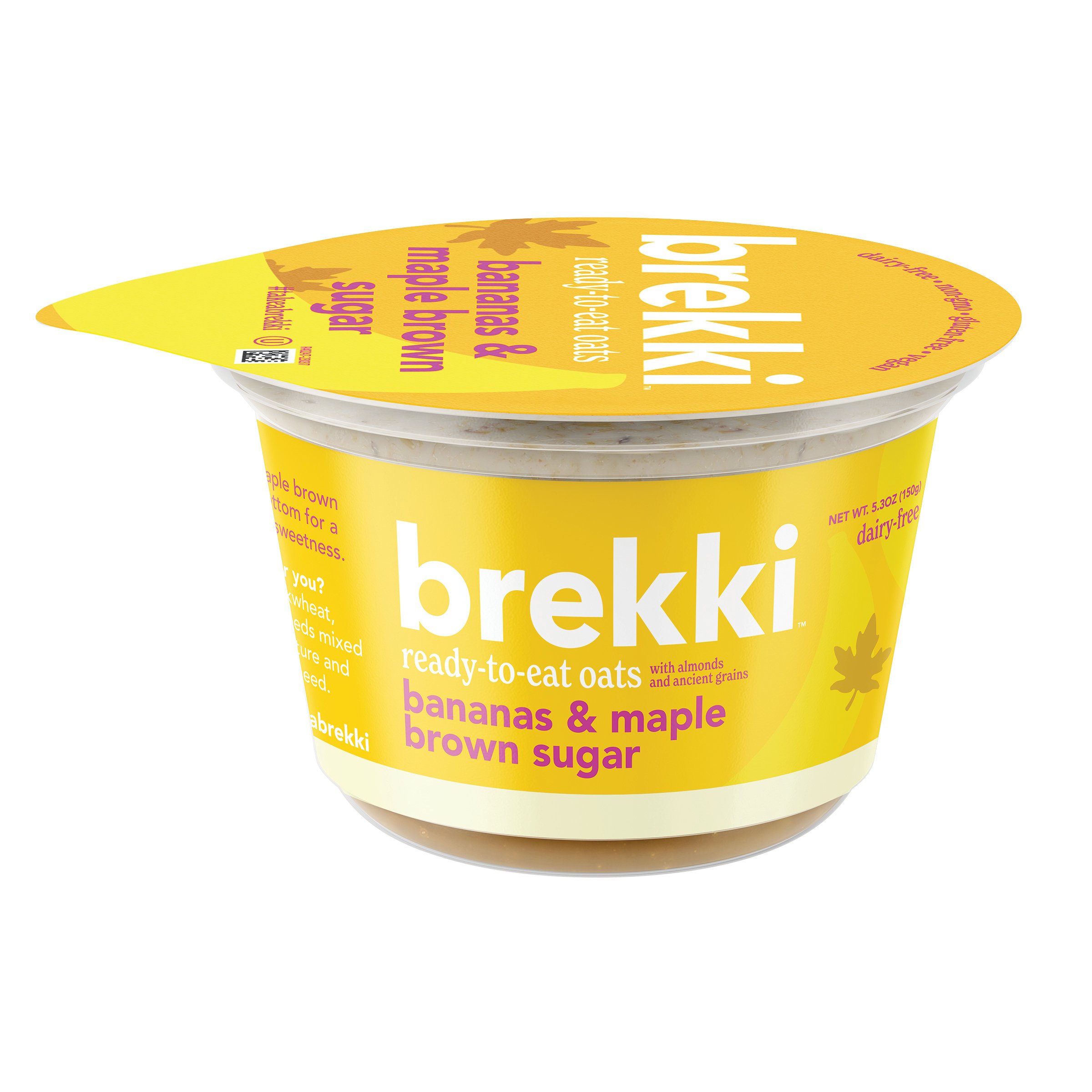 Brekki Overnight Oats Banana & Maple Brown Sugar Ready-To-Eat Oats ...