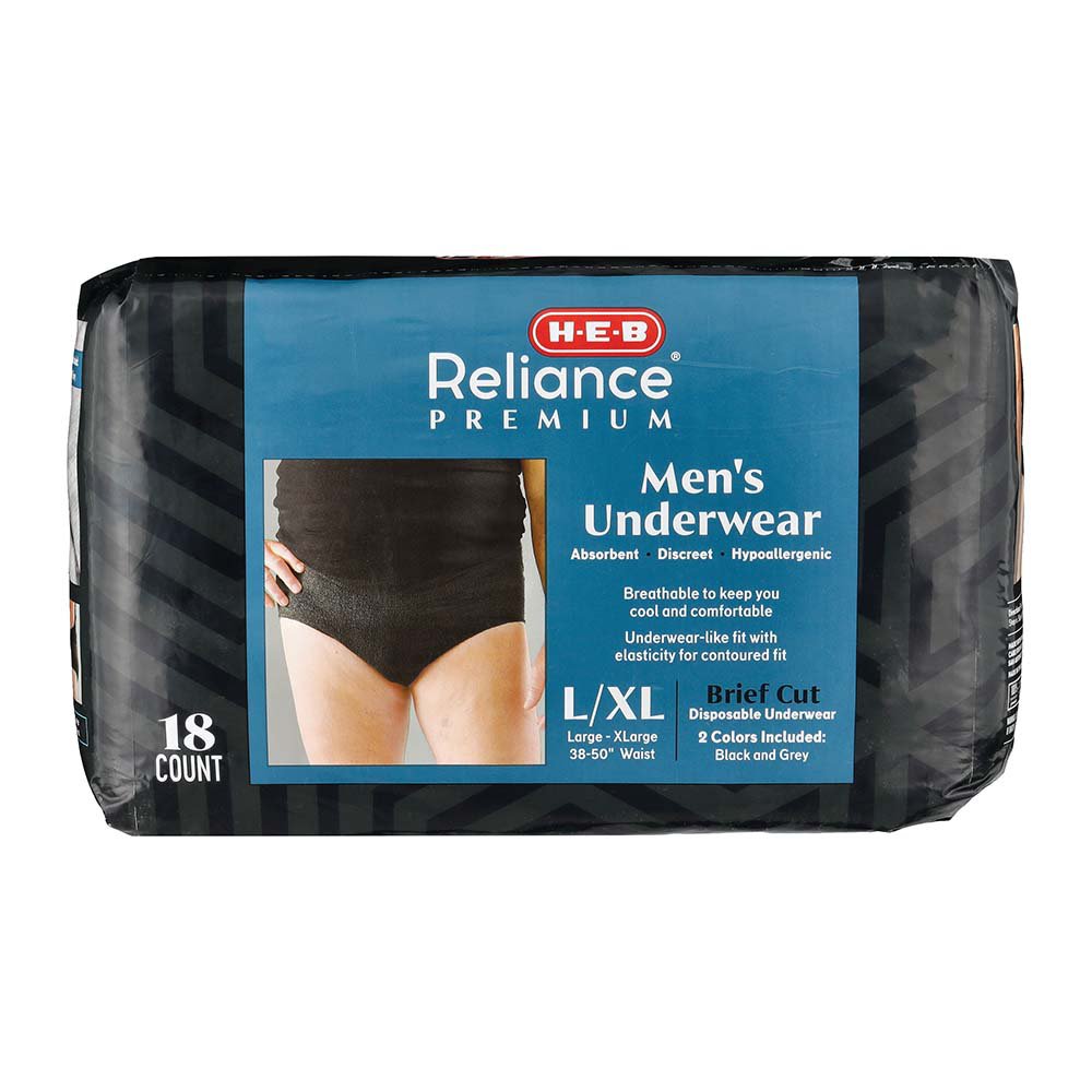 H-E-B Reliance Premium Men's Underwear L/XL - Shop Incontinence at H-E-B
