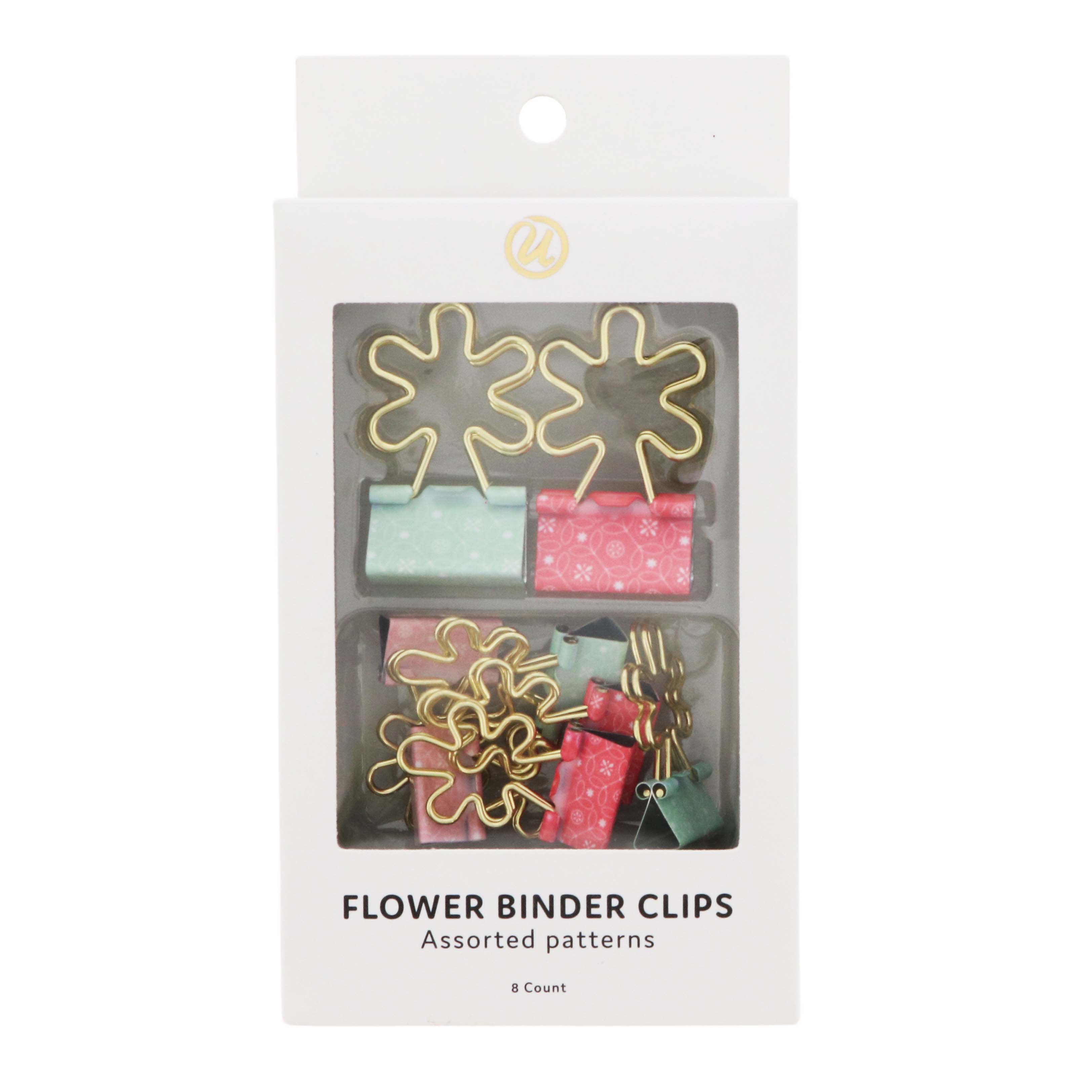 U Brands Flower Binder Clips - Shop Paper clips & fasteners at H-E-B