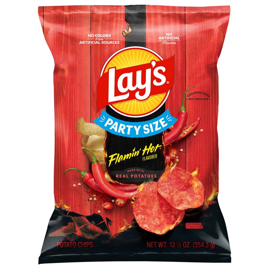 Lay's Flamin' Hot Potato Chips - Party Size - Shop Chips at H-E-B