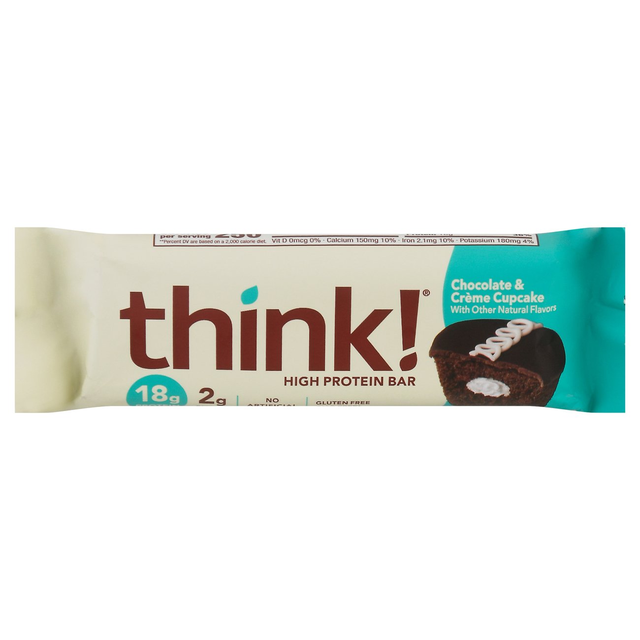think! 18g Protein Bar - Chocolate & Crème Cupcake - Shop Granola ...