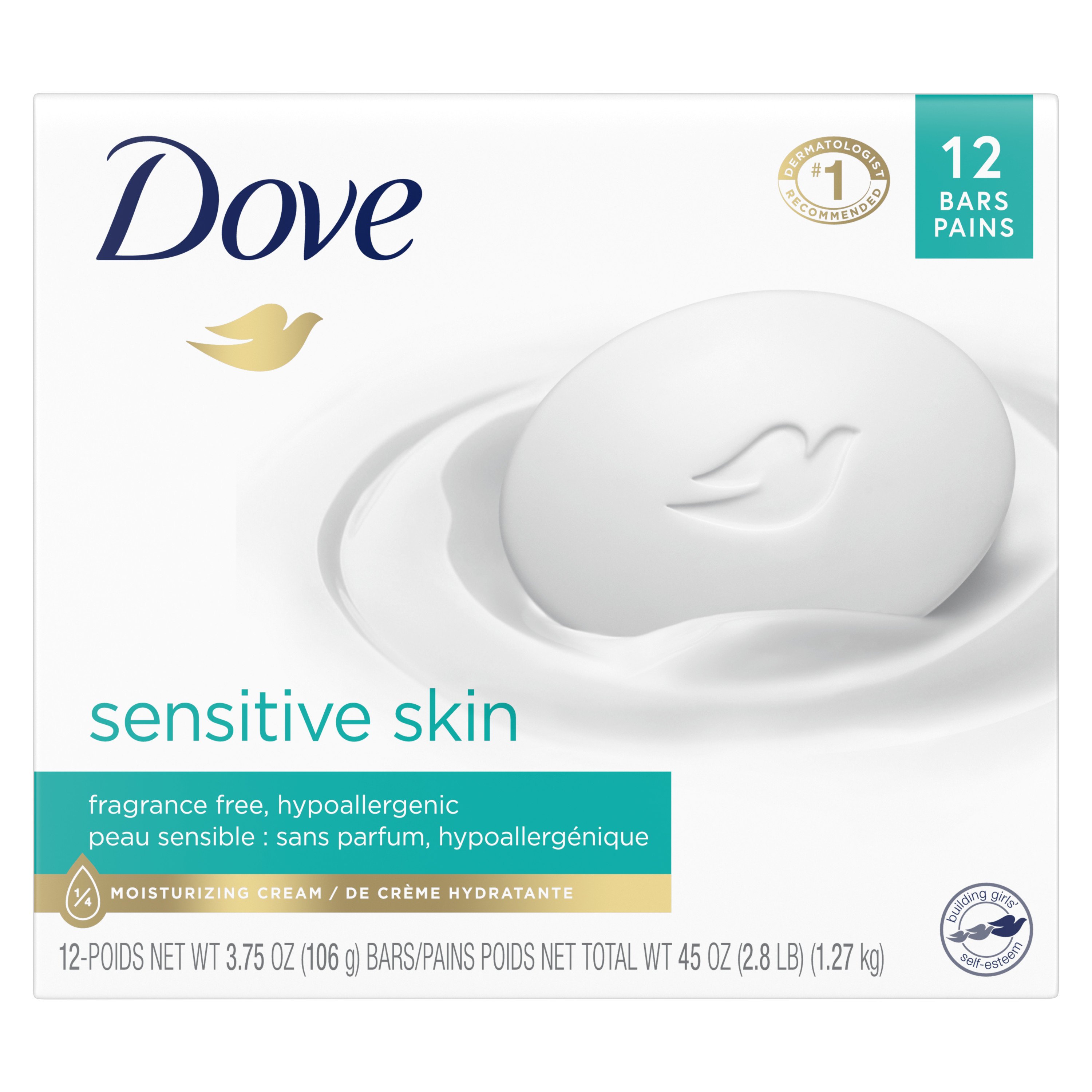 Dove Sensitive Skin Moisturizing Beauty Bars - Shop Bath & Skin Care at ...