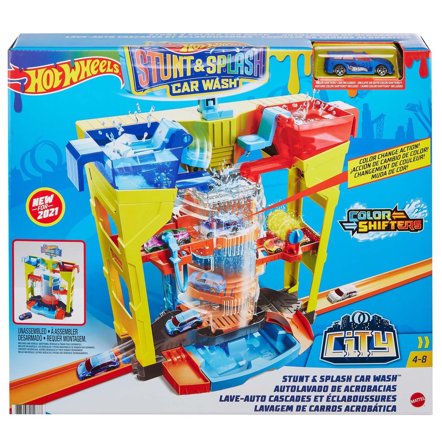 Hot Wheels City Stunt & Splash Car Wash Playset - Shop Playsets at H-E-B