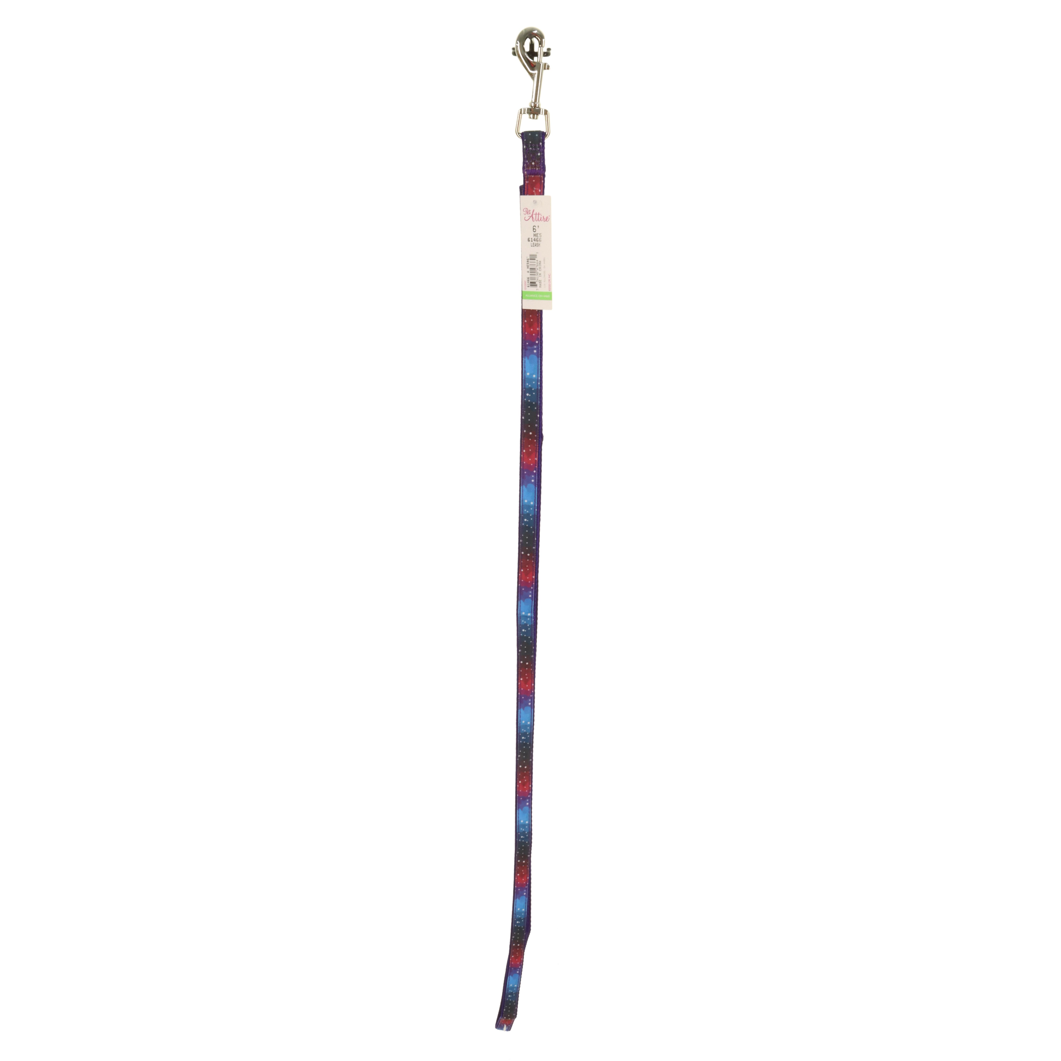 Pet Attire Canvas Ribbon Leash Galaxy 6 Ft - Shop Leashes at H-E-B