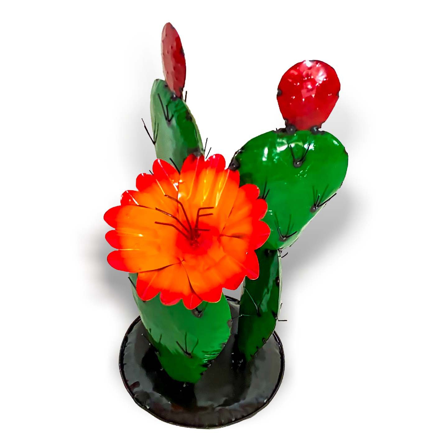 Creative Decor Sourcing Small Metal Nopal with Flower Décor - Shop ...