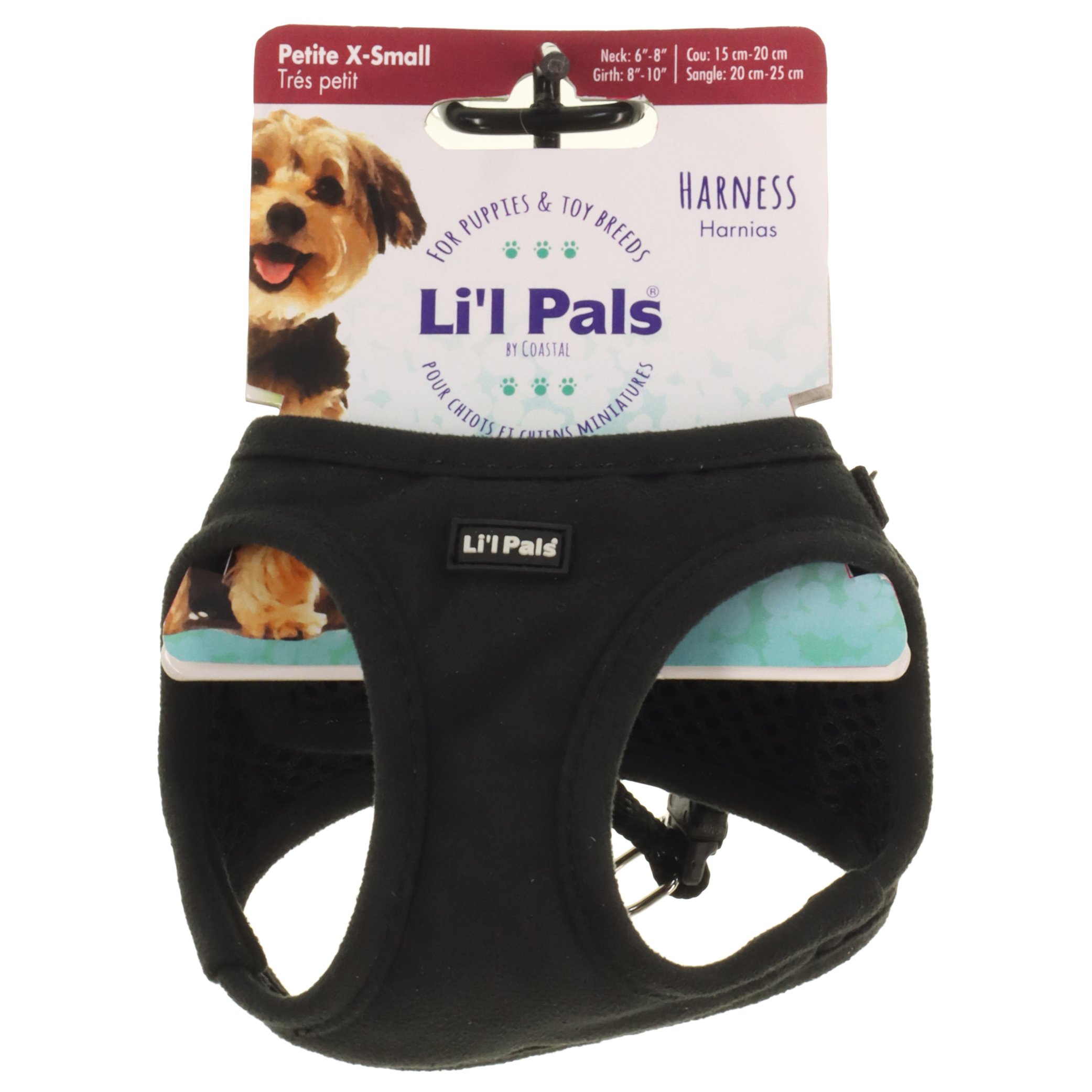 Lil Pals Microfiber Harness Black - Shop Collars & harnesses at H-E-B