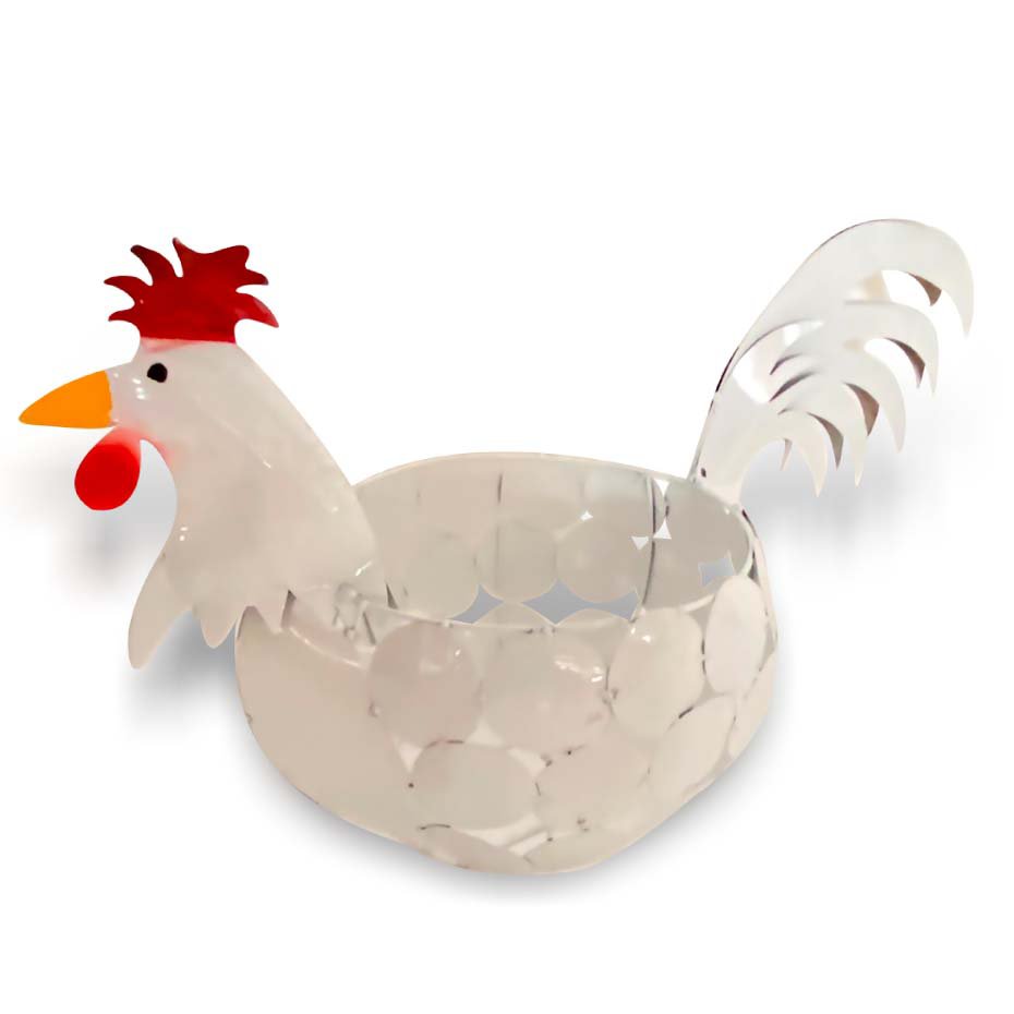 Creative Decor Sourcing Large Metal Hen Pot Holder - Shop Outdoor Decor ...