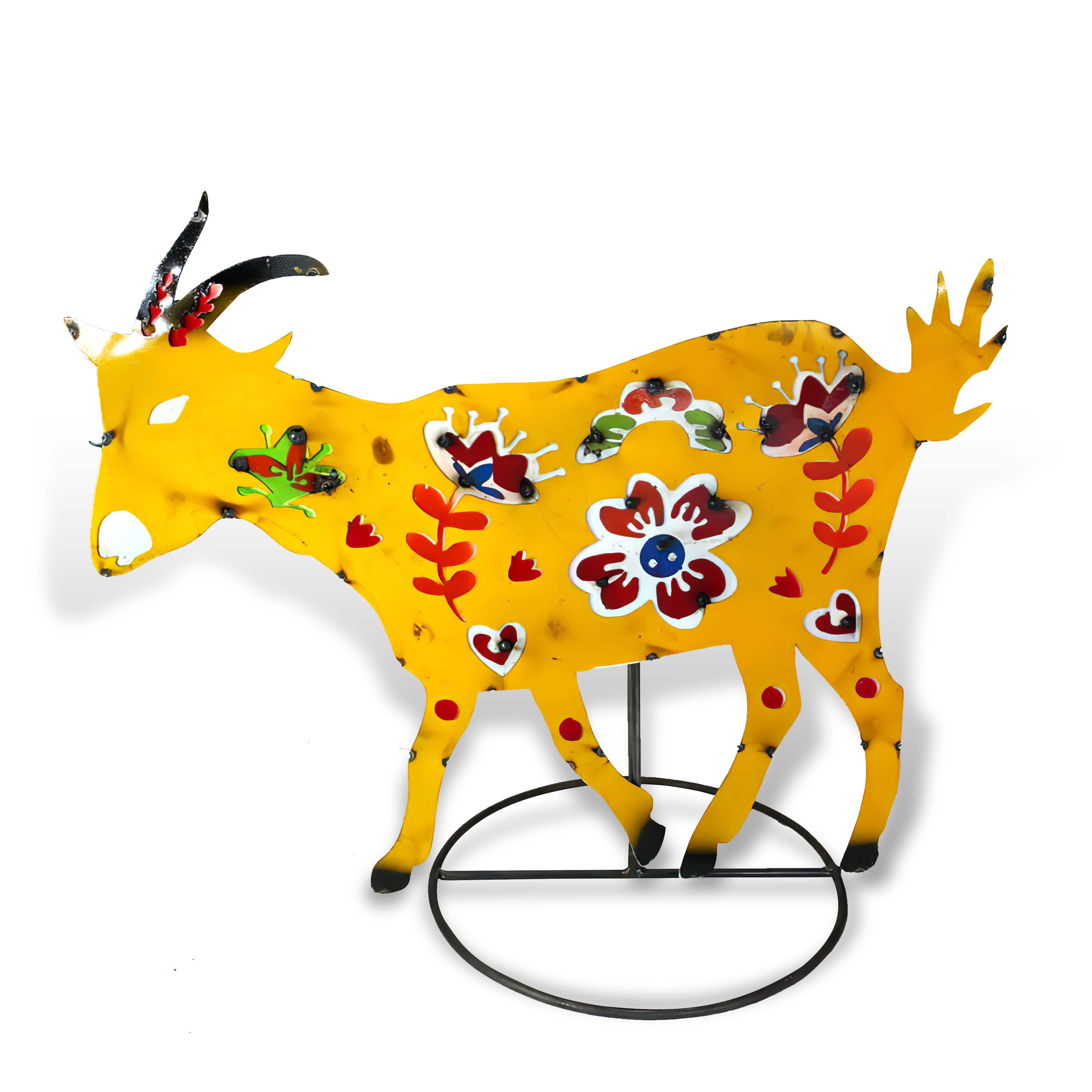 Creative Decor Sourcing Colorful Metal Goat Decor - Shop Patio ...
