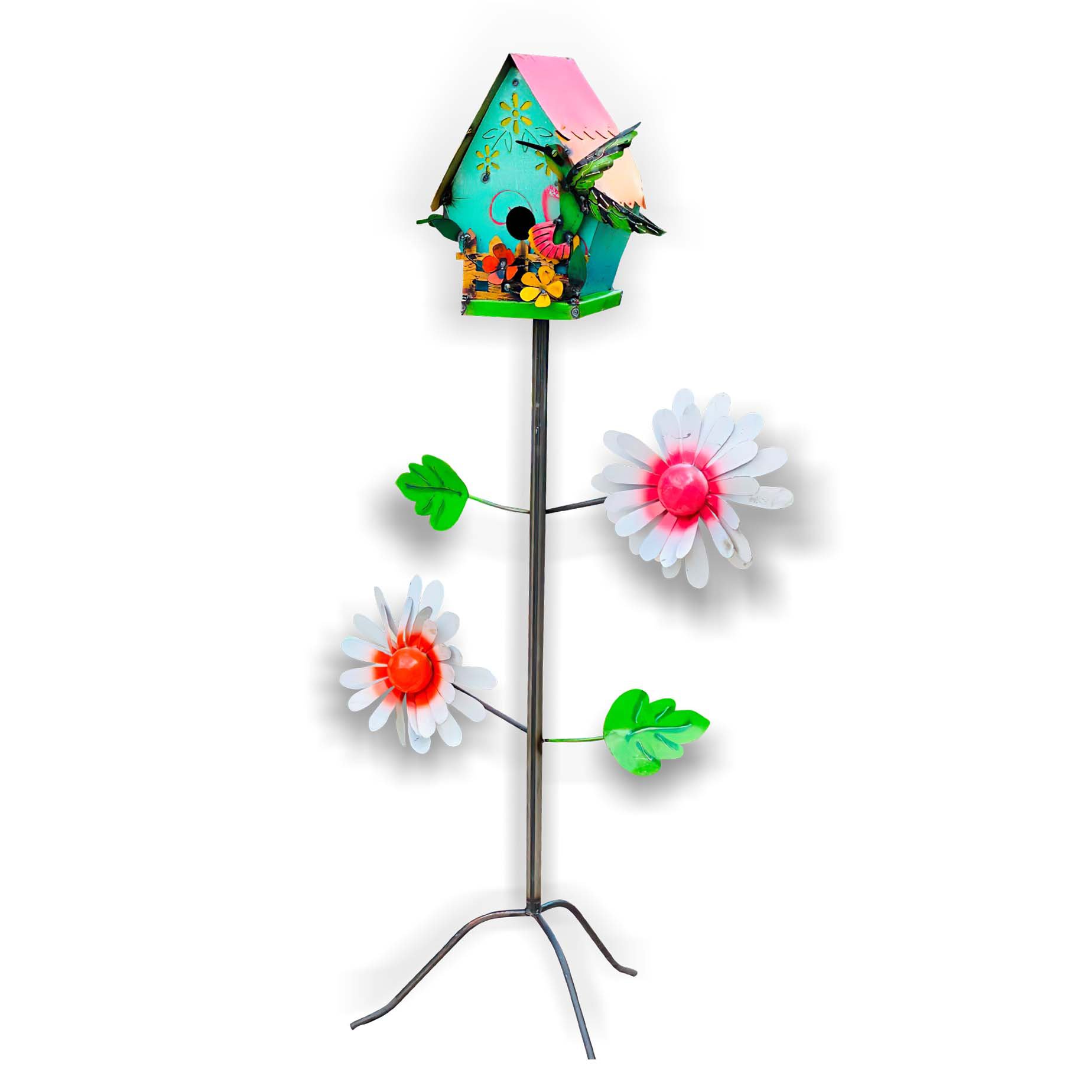 Creative Decor Sourcing Metal Standing Colibri Bird House - Shop Patio ...