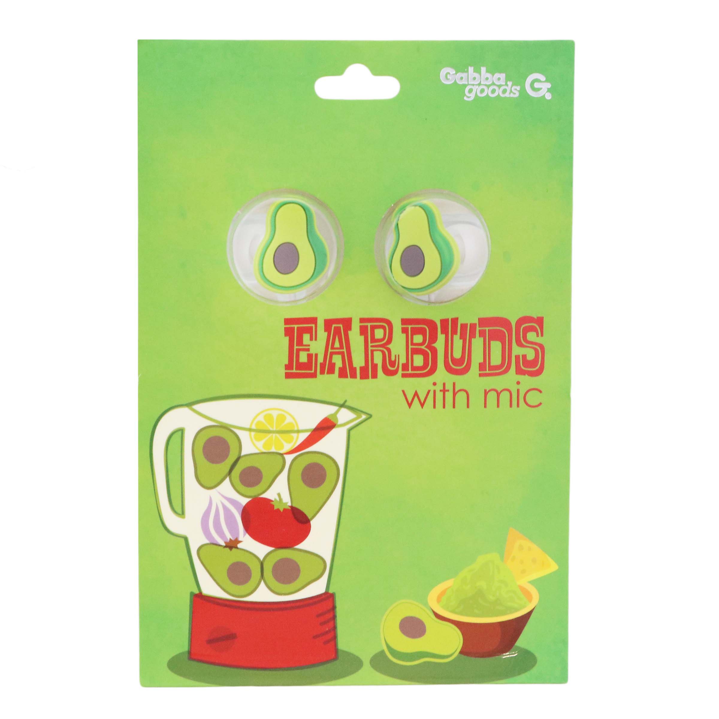 GabbaGoods Avocado Shape Earbuds with Microphone - Shop Headphones at H-E-B