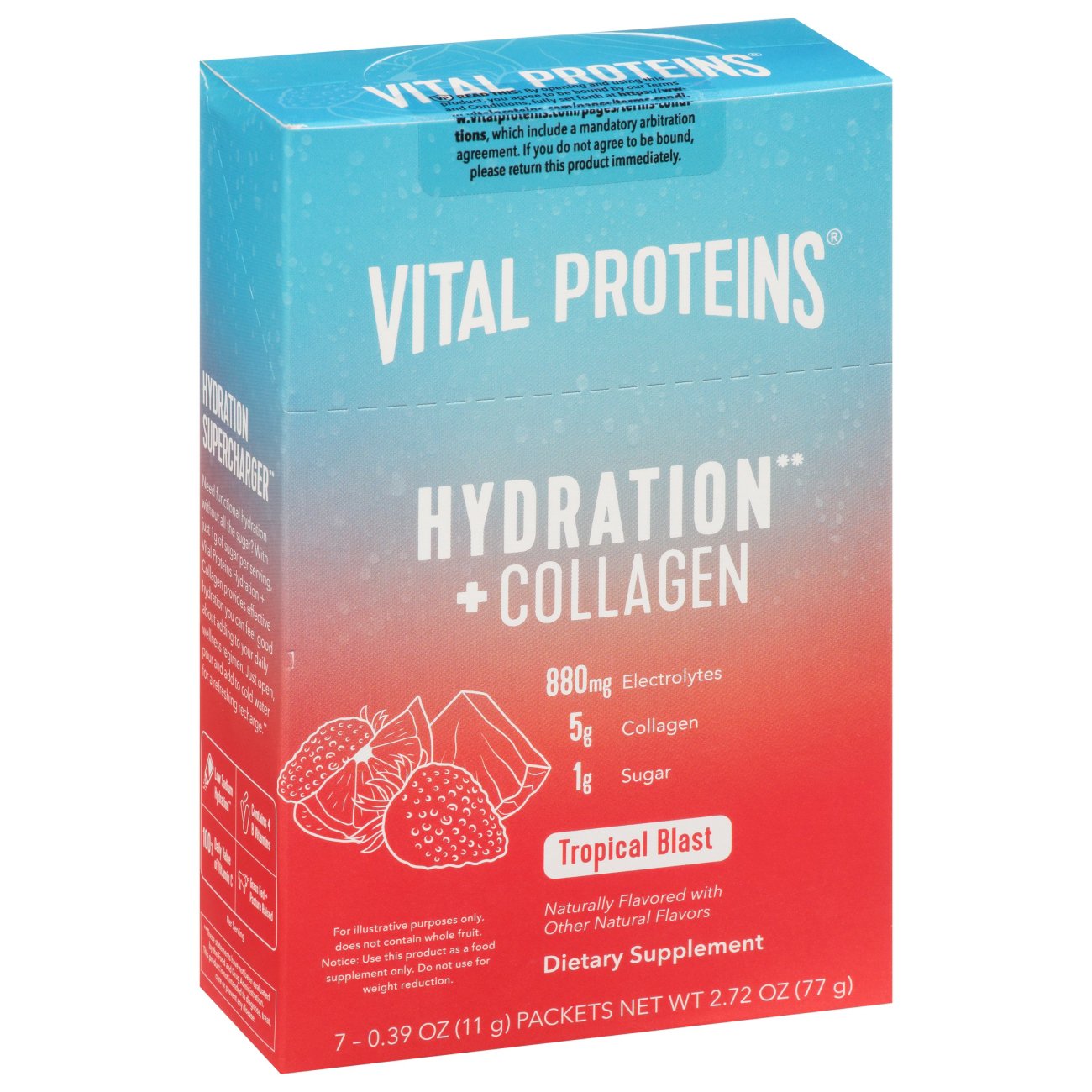 Vital Proteins Hydration + Collagen Tropical Blast Packets - Shop Diet ...