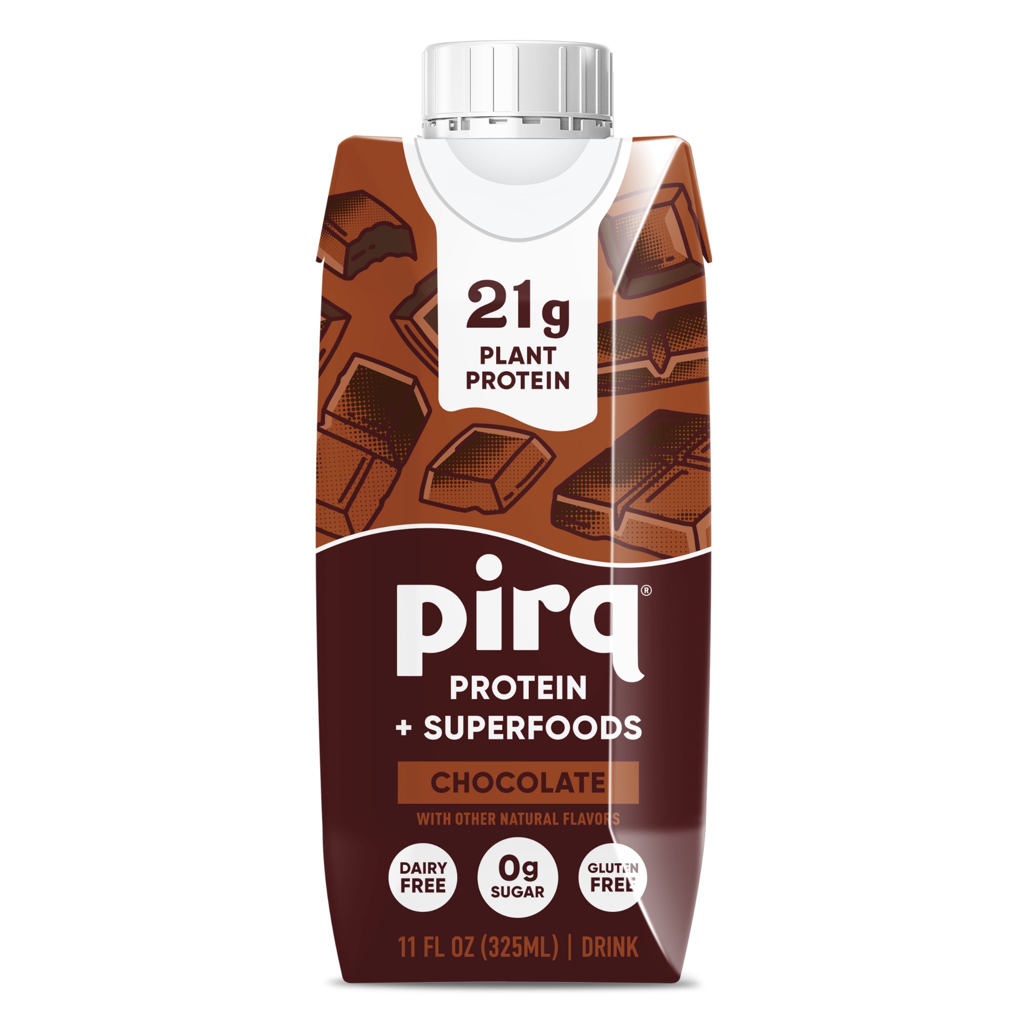 Pirq 21g Plant Protein Shake - Chocolate - Shop Shakes & smoothies at H-E-B