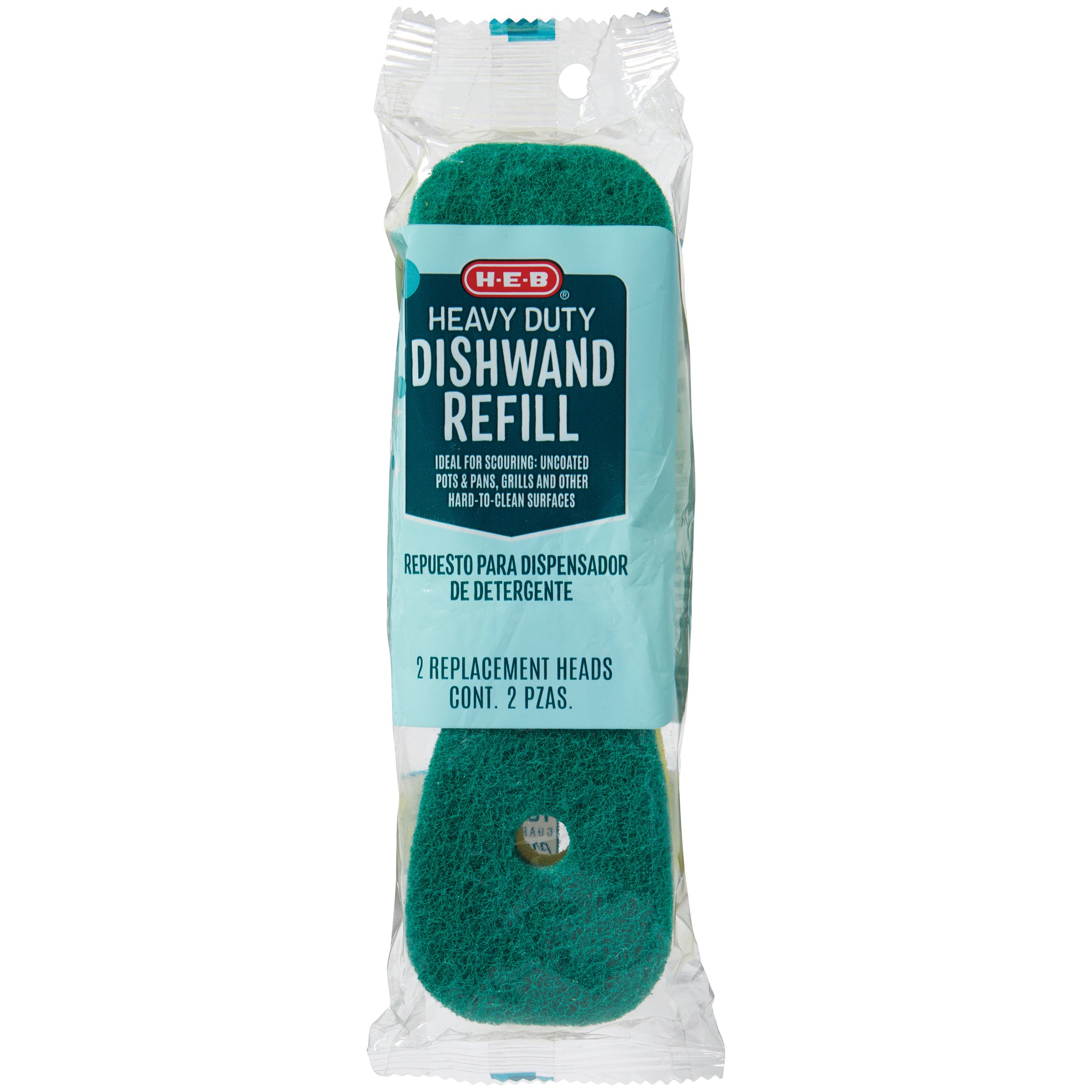H-E-B Heavy Duty Dish Wand Refill - Shop Sponges & scrubbers at H-E-B