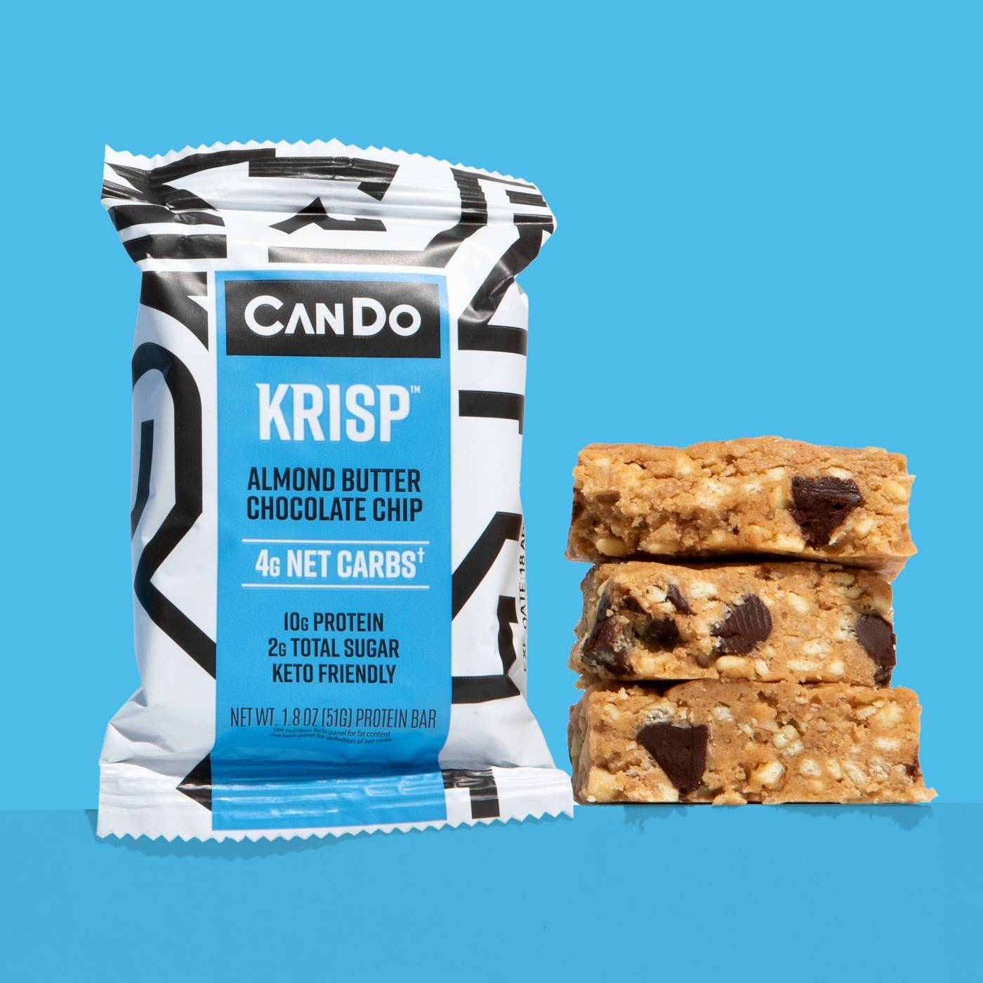 CanDo Krisp 10g Protein Bar - Almond Butter Chocolate Chip - Shop ...