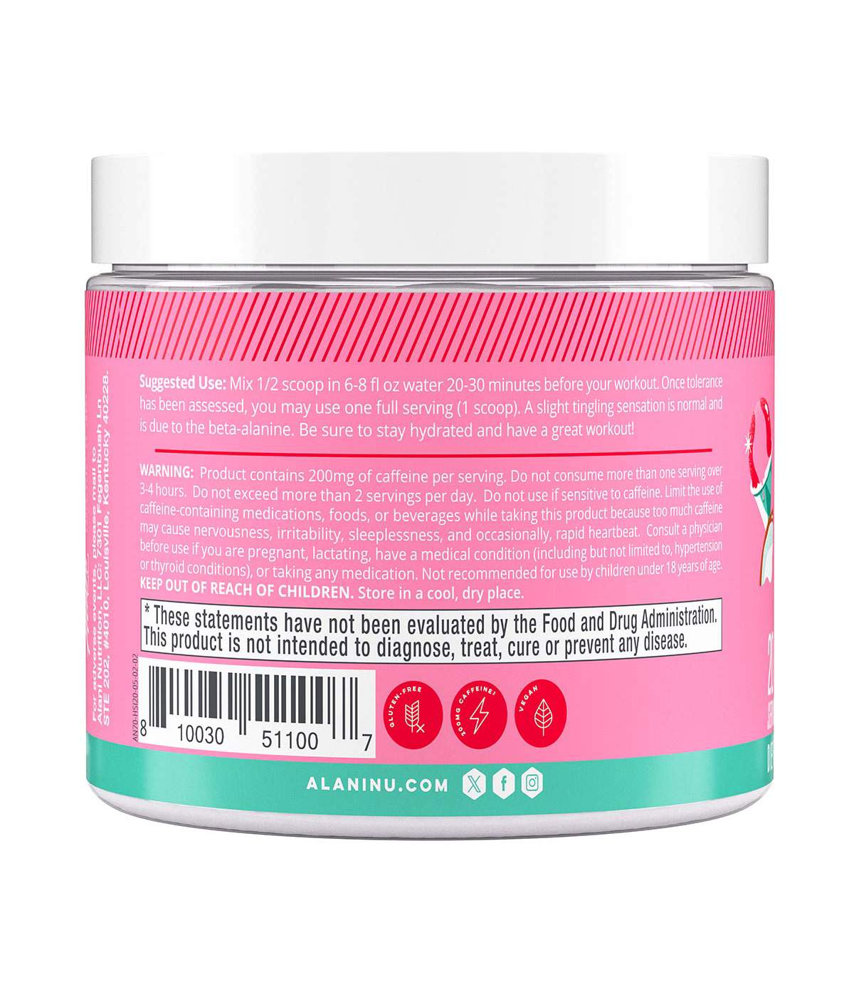 Alani Nu Pre-Workout Supplement - Hawaiian Shaved Ice - Shop Diet ...