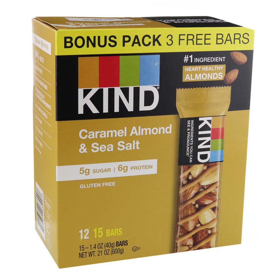 Kind Caramel Almond & Sea Salt Bars - Shop Granola & snack bars at H-E-B