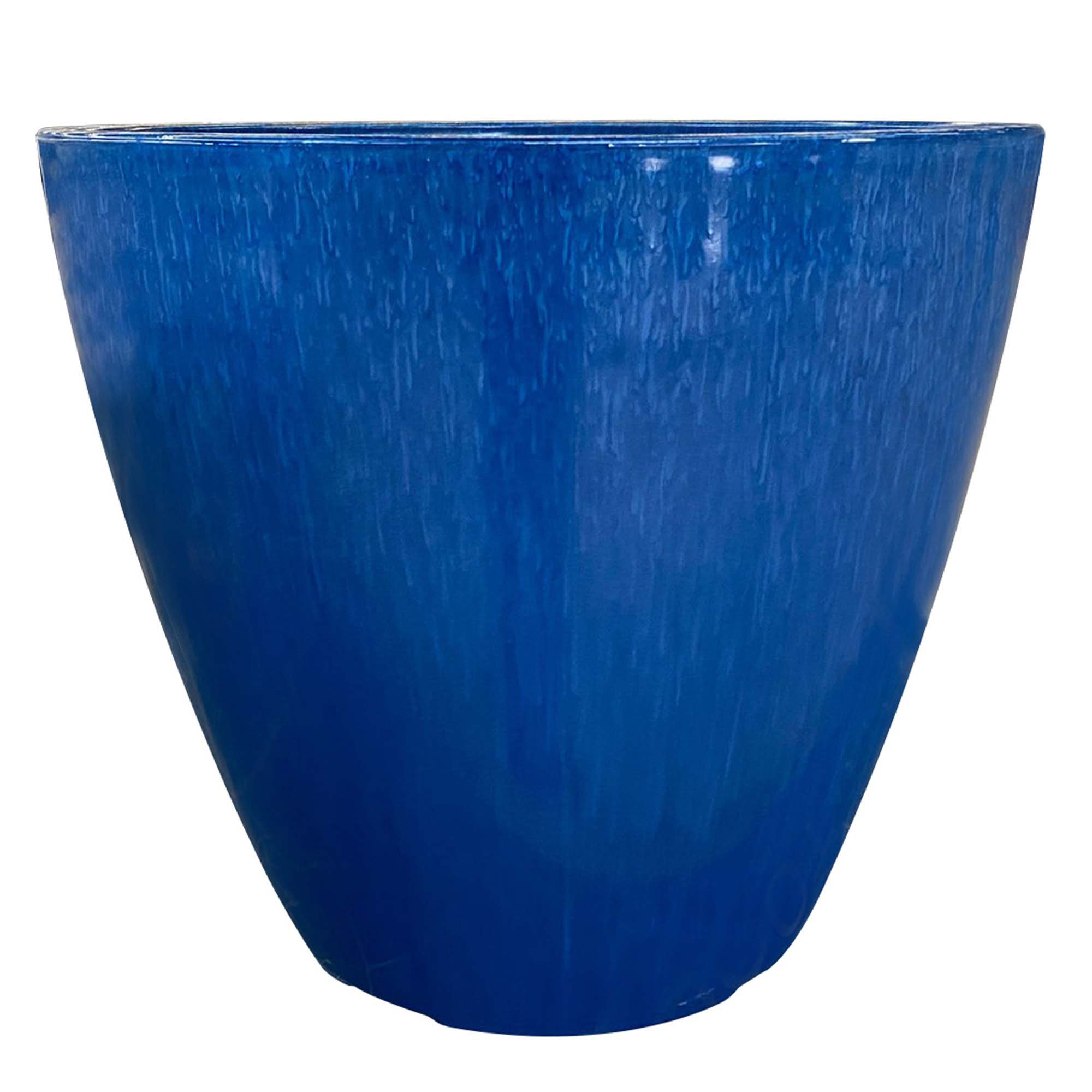 Trendspot Kurv Resin Planter, Blue - Shop Outdoor decor at H-E-B