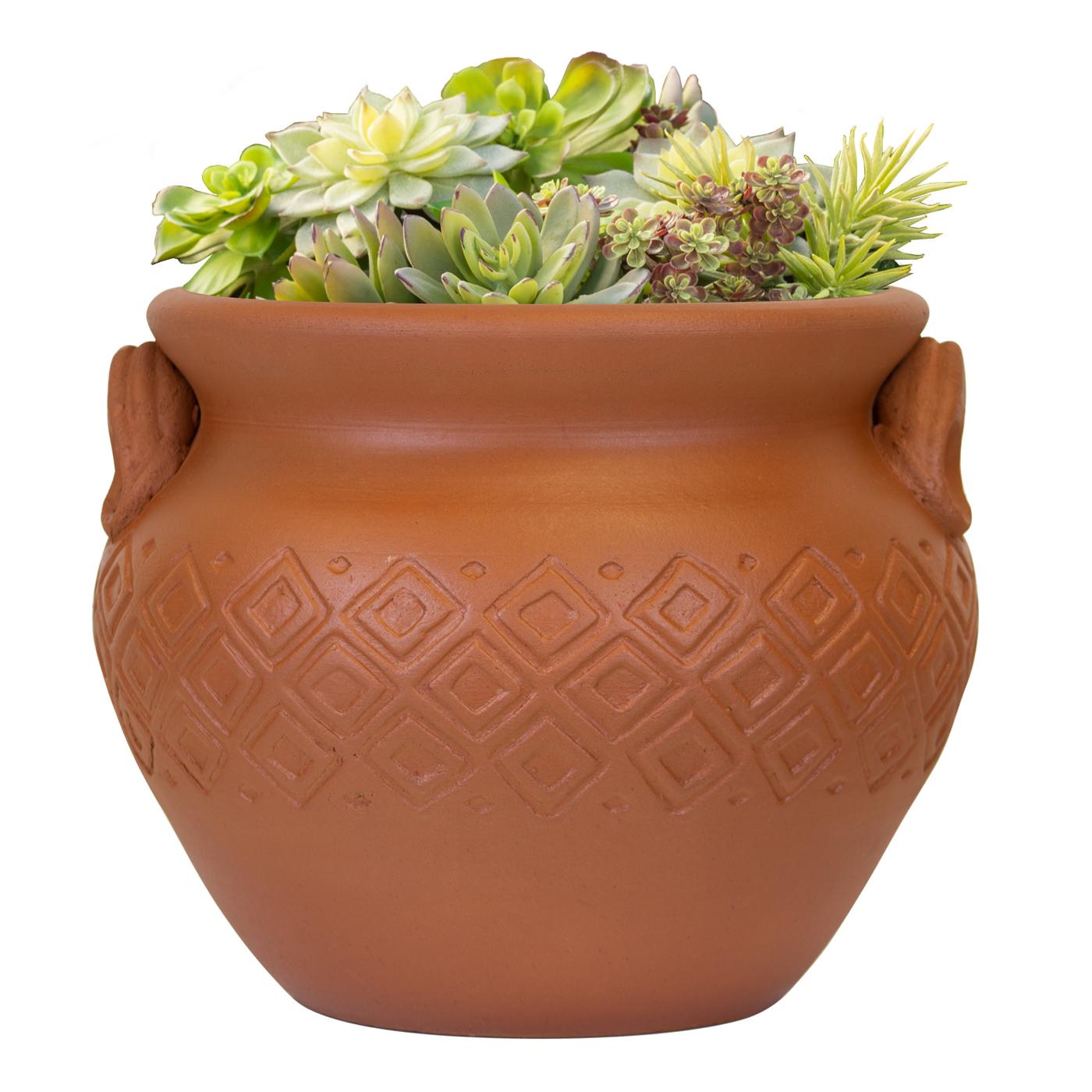 Trendspot Tulum Bean Pot Clay Planter - Terracotta - Shop Outdoor decor ...