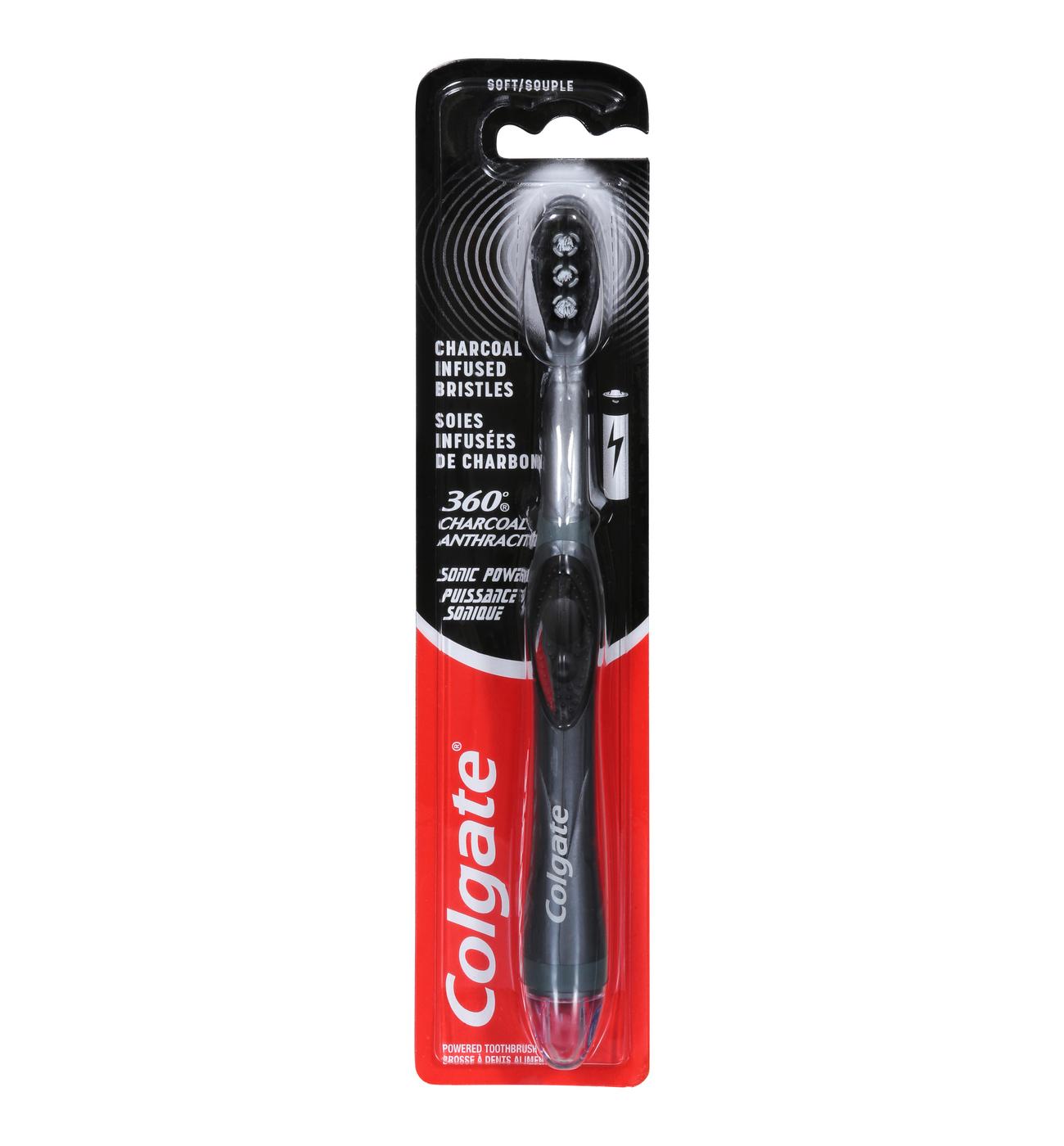 Colgate 360 Charcoal Sonic Power Toothbrush - Soft - Shop Toothbrushes ...