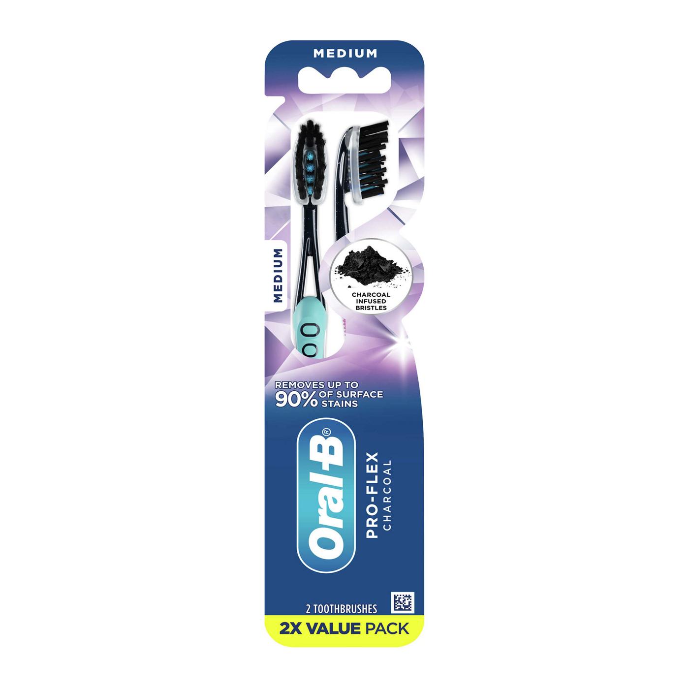 Oral-B Pro-Flex Charcoal Medium Toothbrush - Shop Toothbrushes at H-E-B