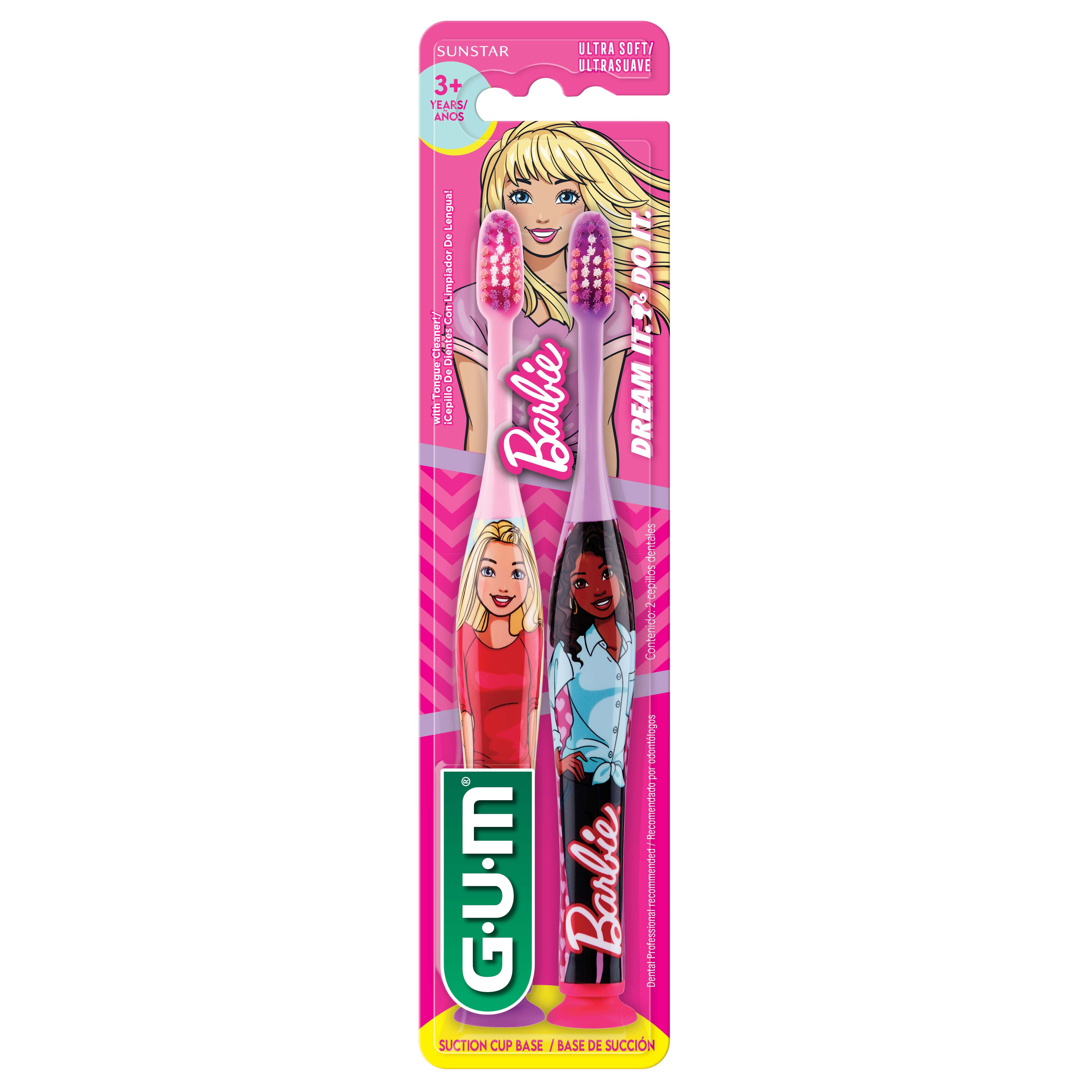 GUM Kids Barbie Toothbrush Twin Pack - Shop Toothbrushes at H-E-B