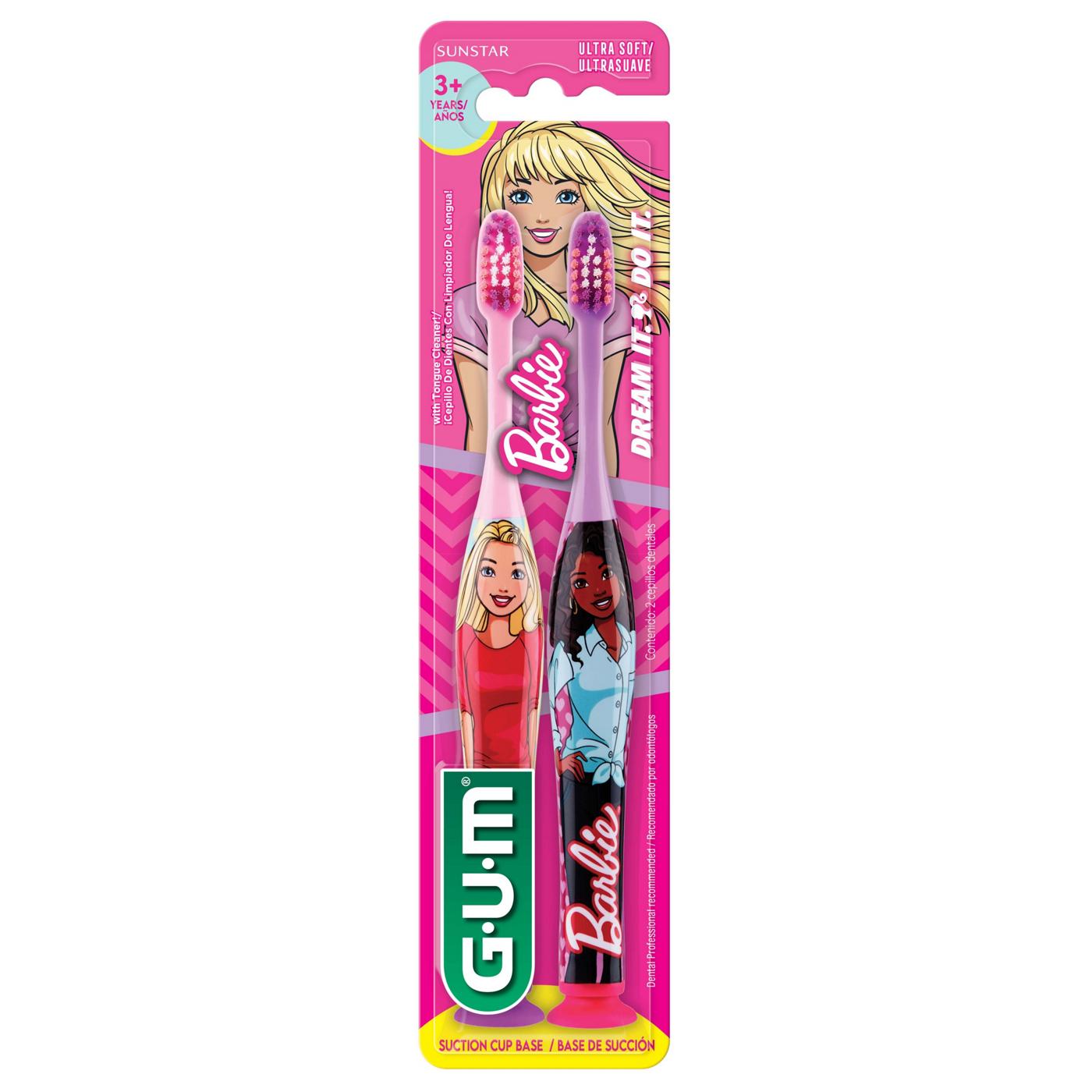 GUM Kids Barbie Toothbrush Twin Pack - Shop Toothbrushes at H-E-B