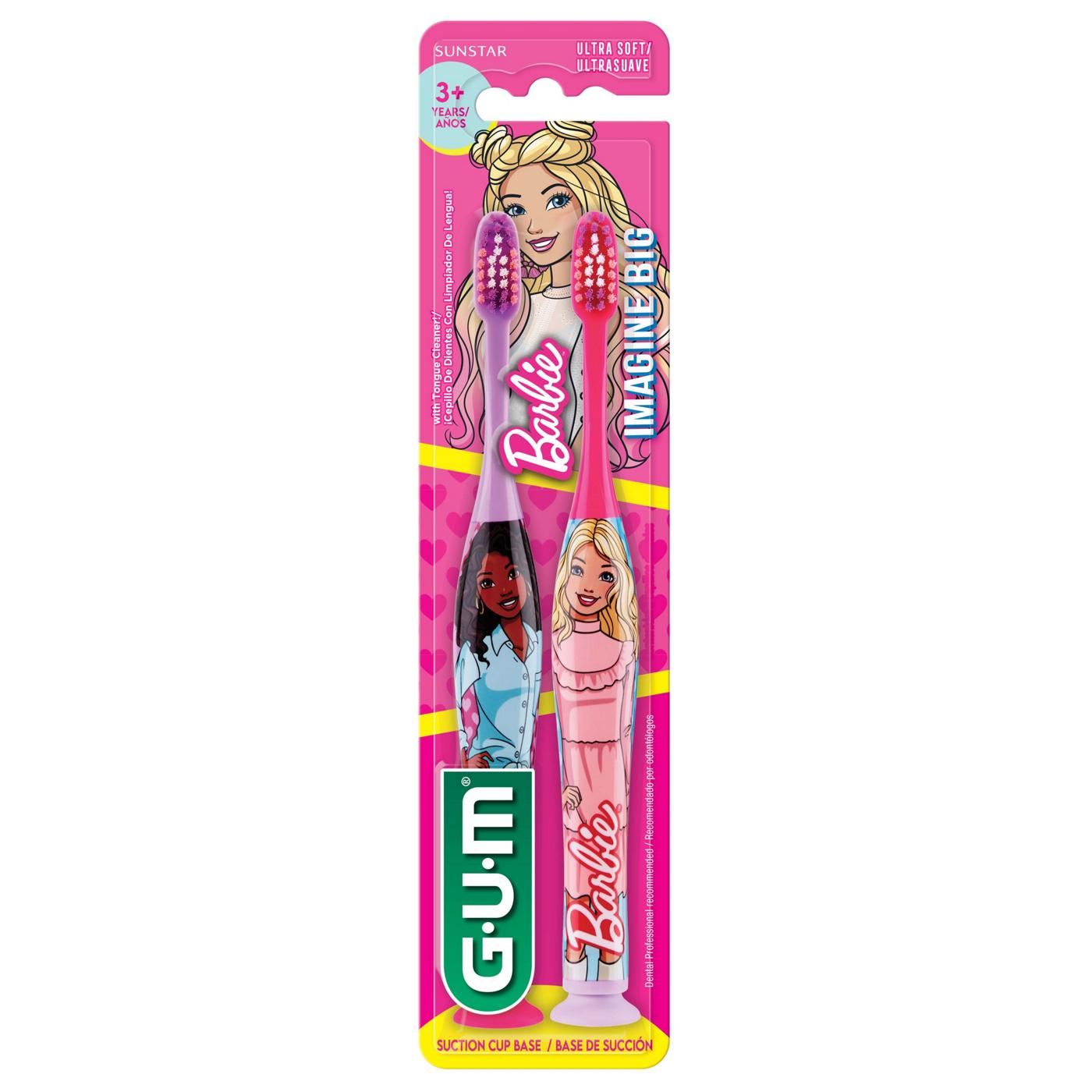 GUM Kids Barbie Toothbrush Twin Pack - Shop Toothbrushes at H-E-B