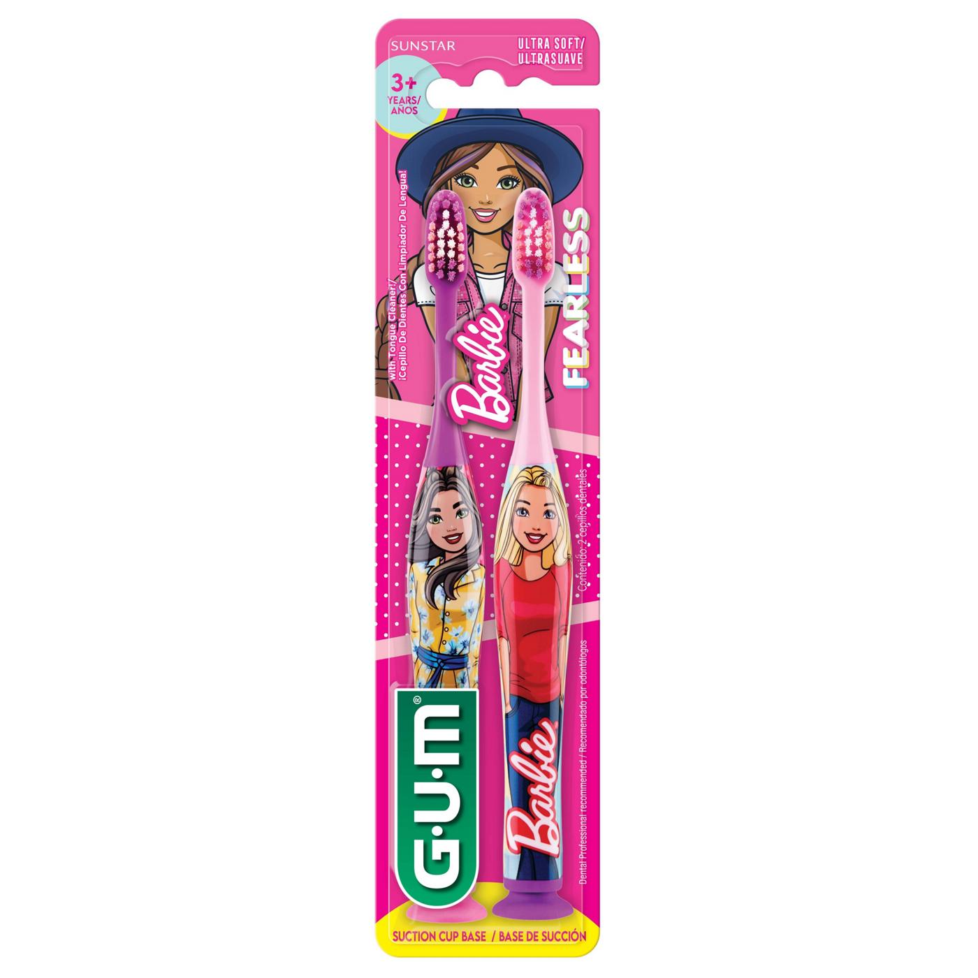 GUM Kids Barbie Toothbrush Twin Pack - Shop Toothbrushes at H-E-B
