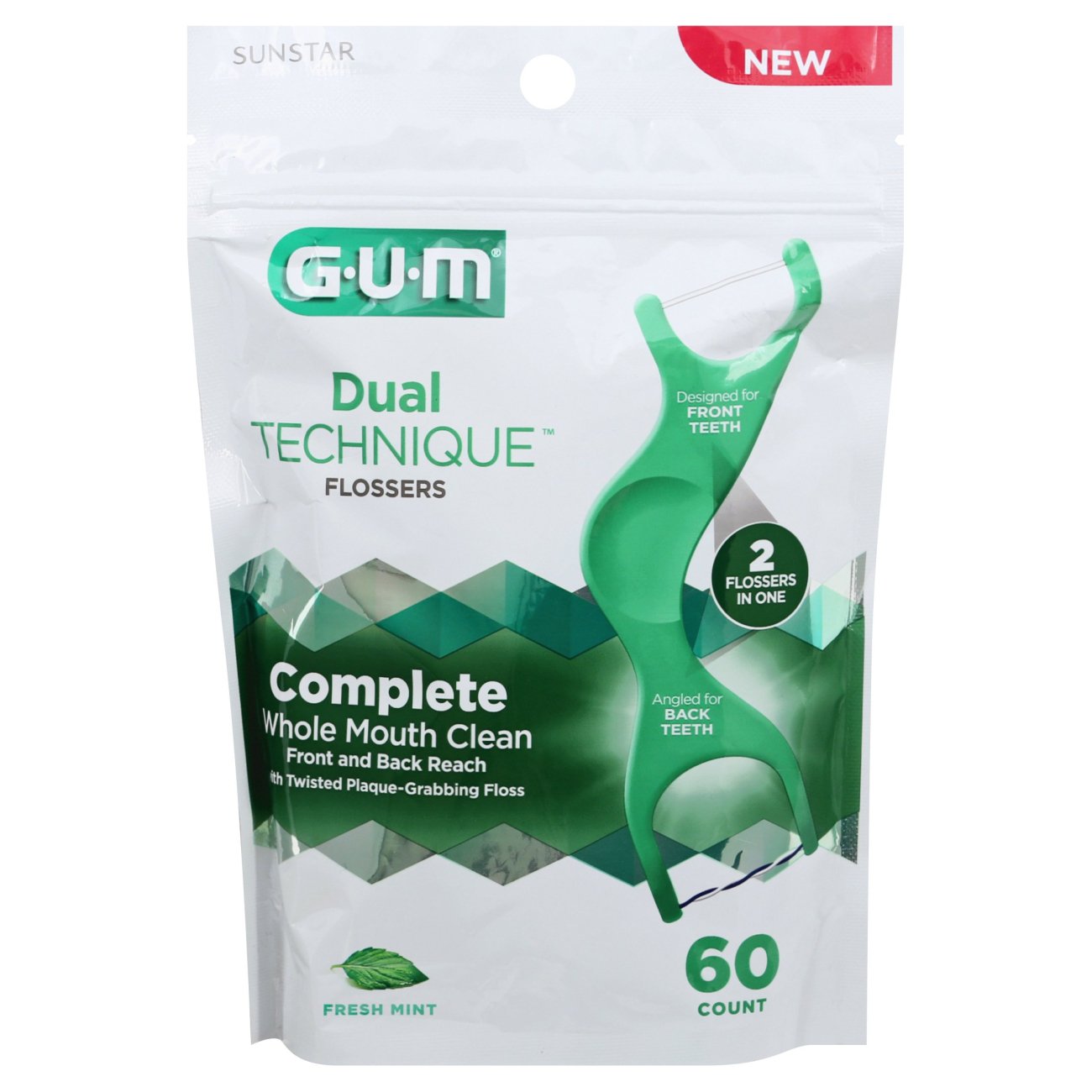 Gum Dual Technique Flossers - Shop Floss at H-E-B