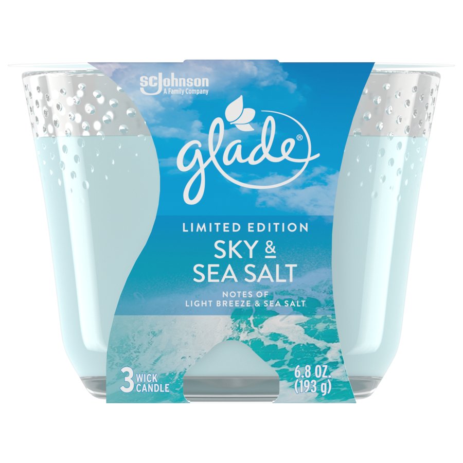 Glade Sky & Sea Salt 3 Wick Candle - Shop Candles at H-E-B
