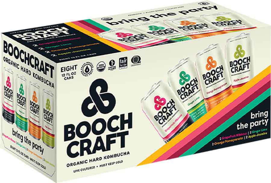 Boochcraft Kombucha Variety 12 oz Cans - Shop Malt beverages & coolers ...