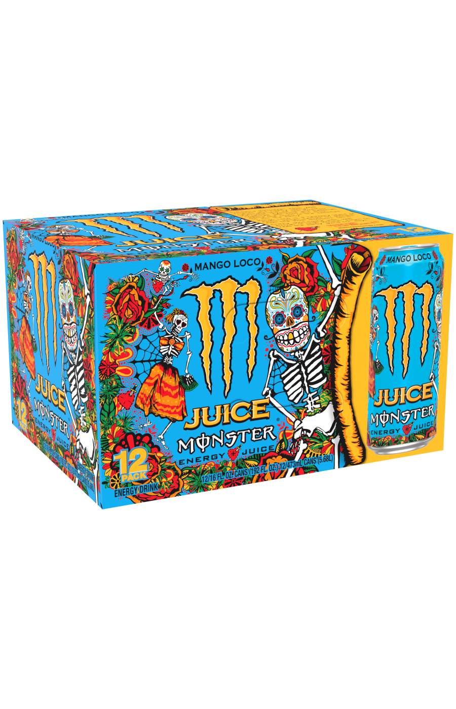 Monster Energy Juice Monster Mango Loco, Energy + Juice, 16 oz. Cans ...