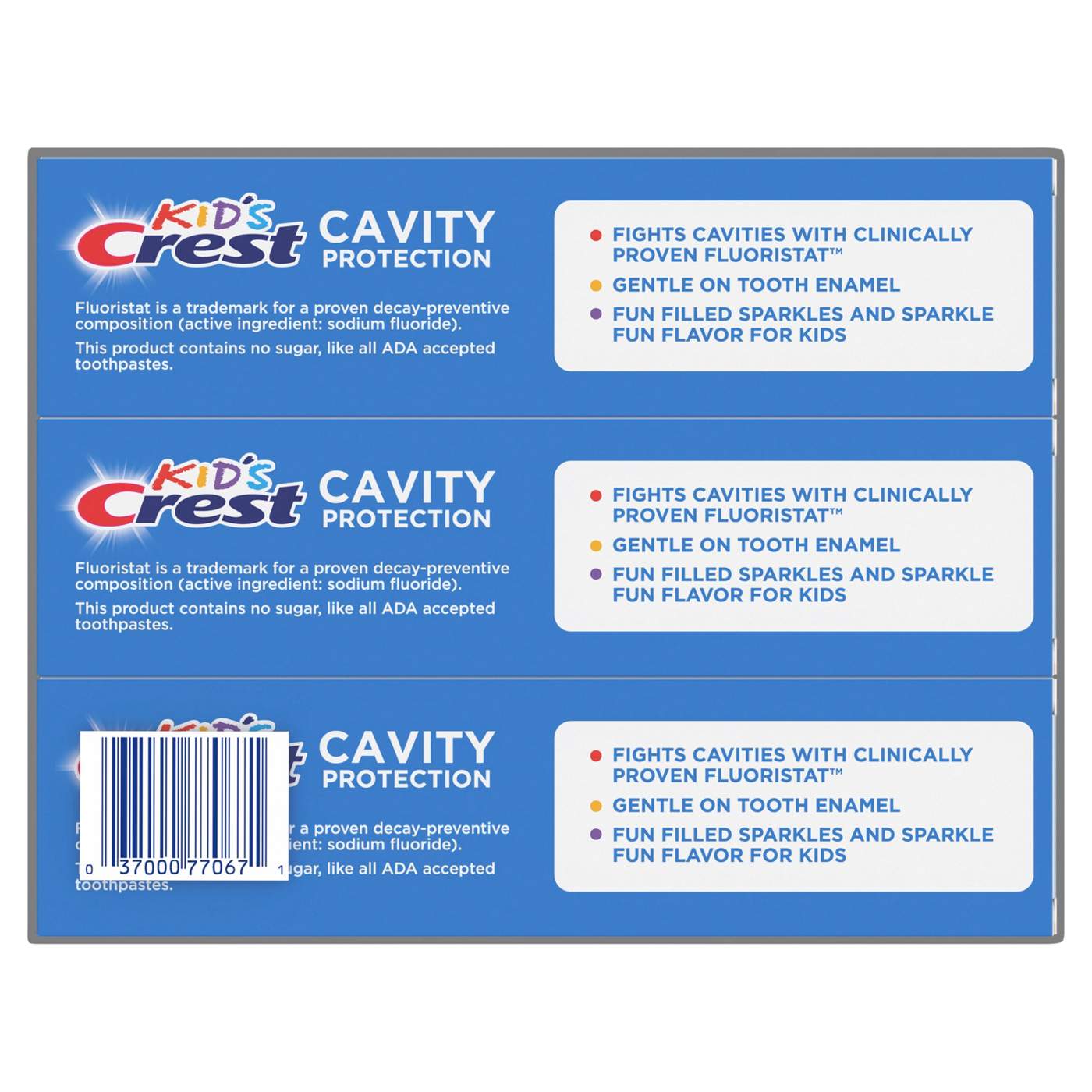 Crest Kid's Cavity Protection Toothpaste - Sparkle Fun, 3 Pk - Shop ...